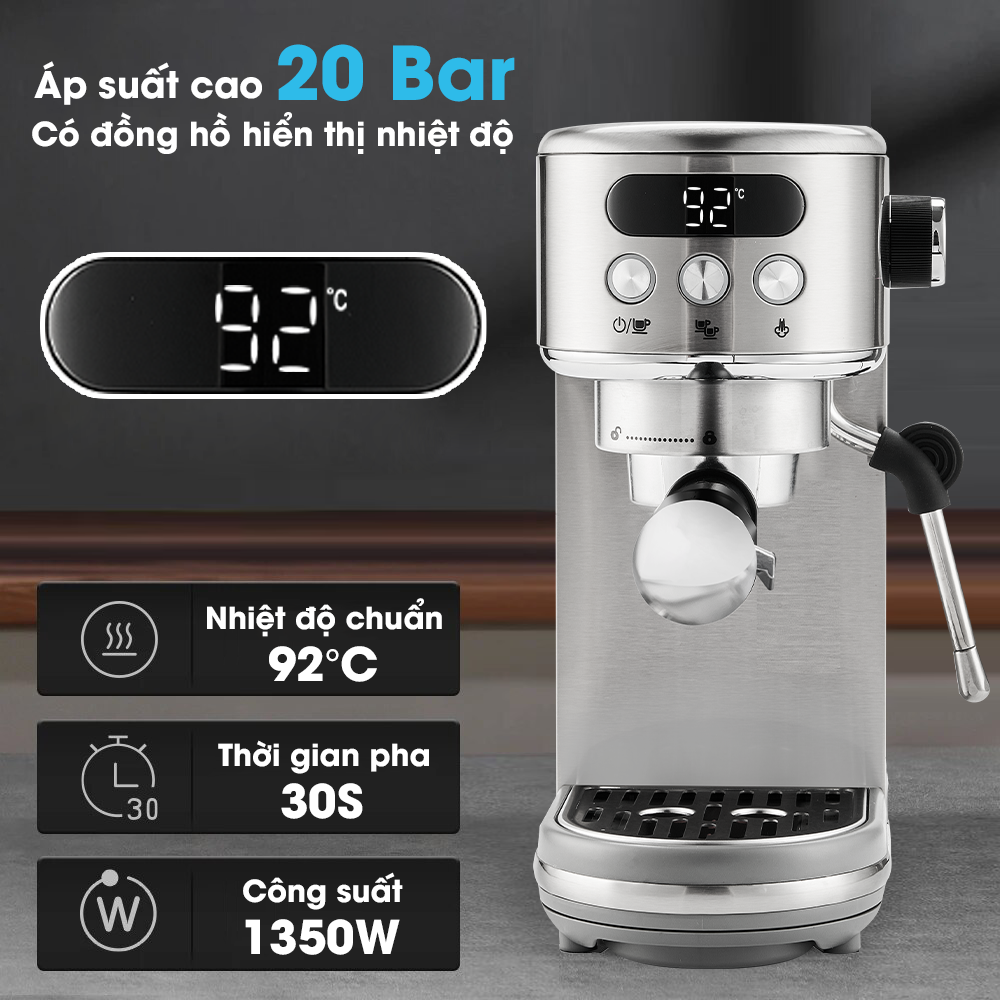 Máy pha cà phê tự động Espresso Winci EM3110, có vòi đánh sữa, bảo hành ...