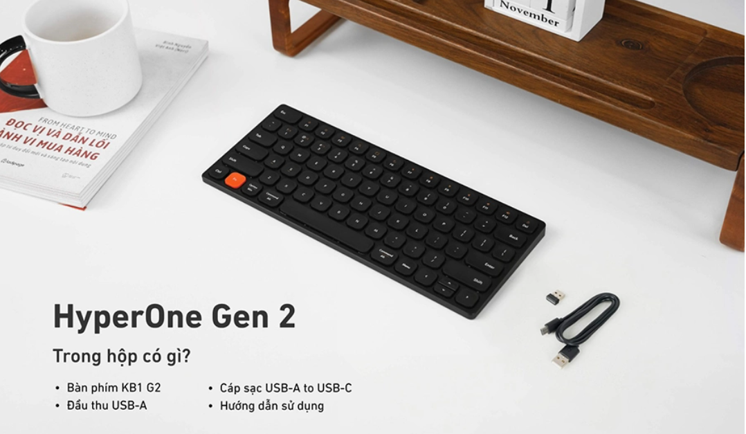 Bàn Phím Không Dây HyperWork HyperOne Gen 2 ( Hyperwork KB1 Gen 2 ...