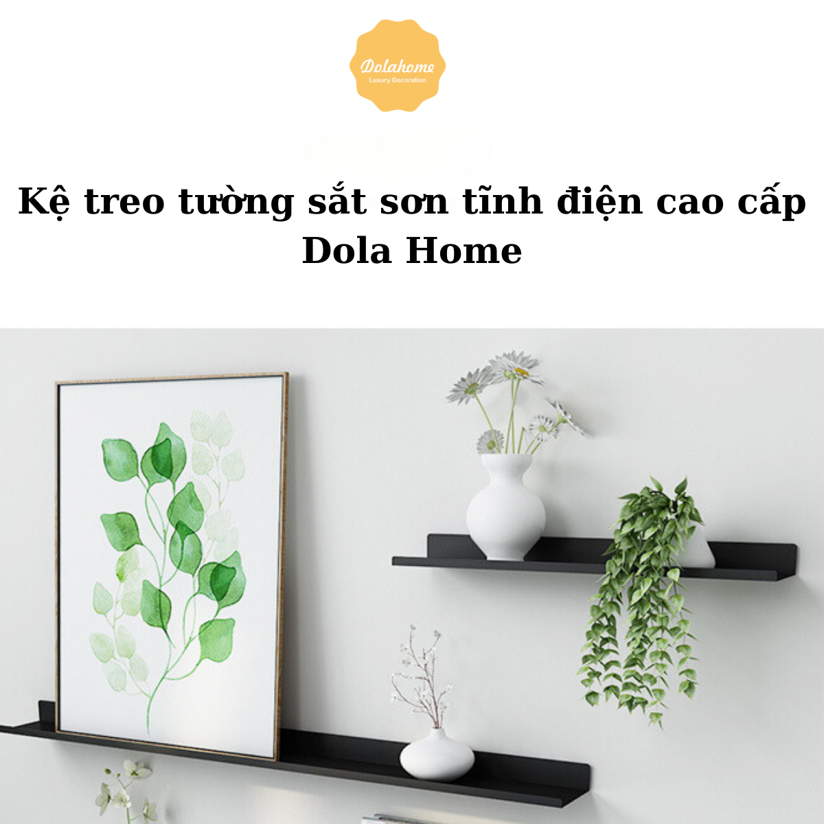 Kệ treo tường sắt sơn tĩnh điện cao cấp Dola Home. Kệ để đồ tiện dụng ...