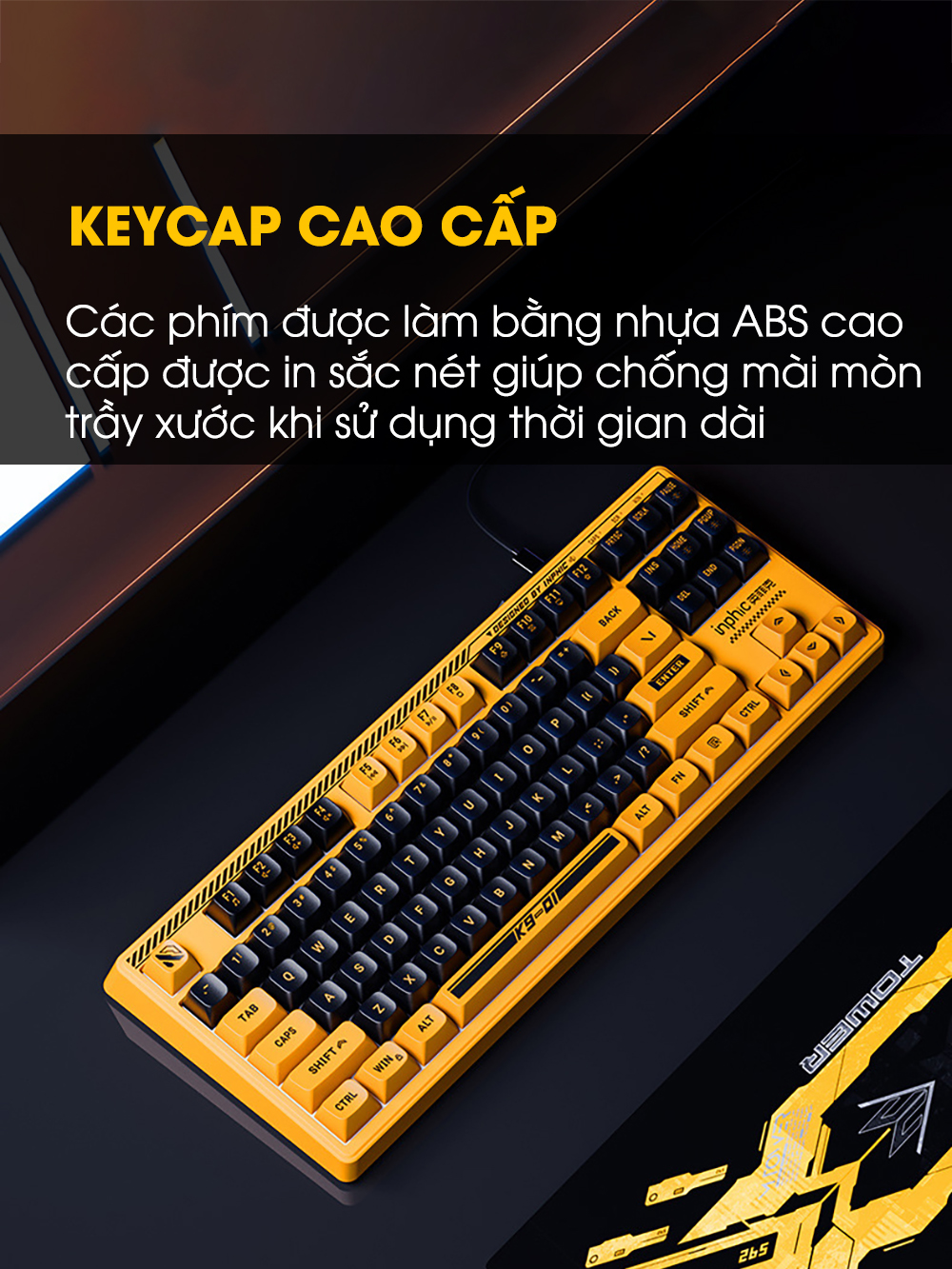 Bàn phím máy tính giả cơ SIDOTECH K901 gaming 87 key có dây silent ...