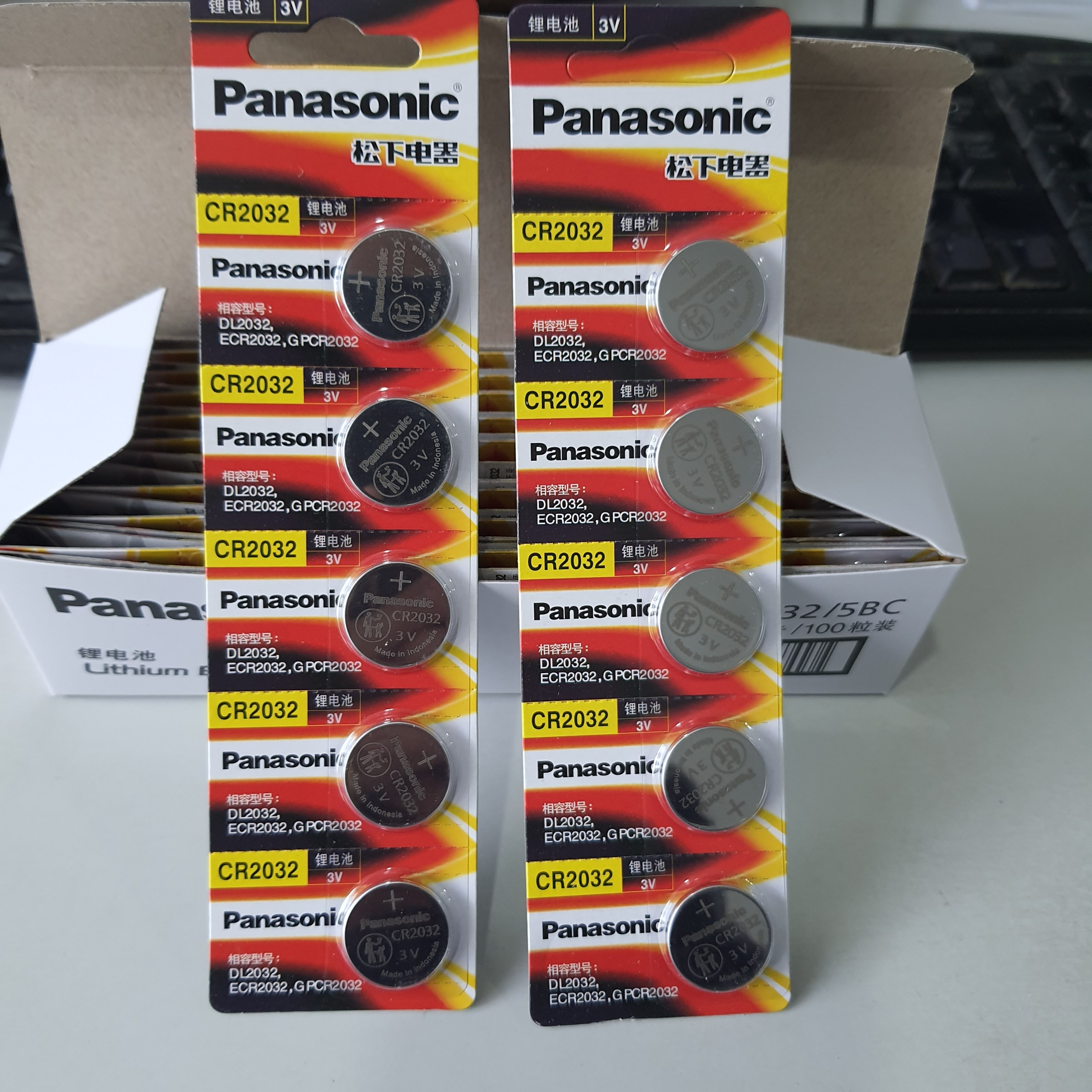 Vỉ 5 pin 3V CR-2032 Panasonic MỚI 100% pin chìa khoá xe máy | Shopee ...