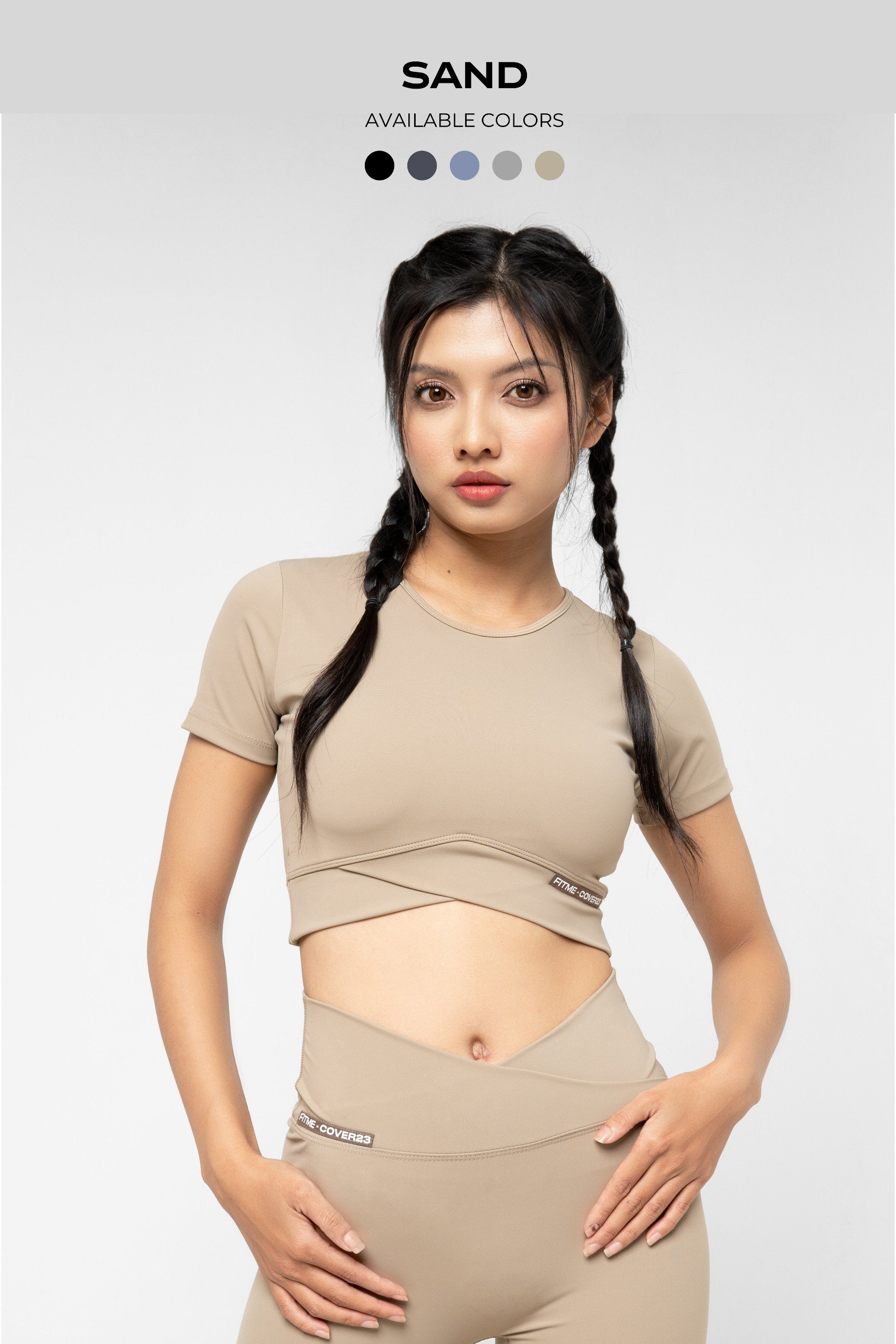 Áo croptop tập gym yoga Fitme Cover23 ôm body có tay form ôm thoáng mát thấm hút tốt - ACCV ...