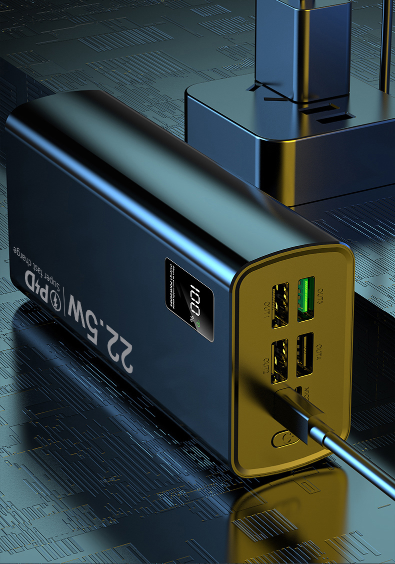 dosen pro sạc dự phòng pd22.5w 10000mah 30000mah 50000mAh pin dự phòng màn hình led tích hợp ...