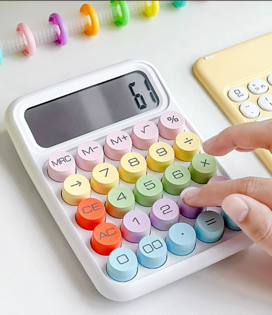 Máy tính màu cầu vồng bàn phím linh hoạt dễ thương dành cho sinh viên ...
