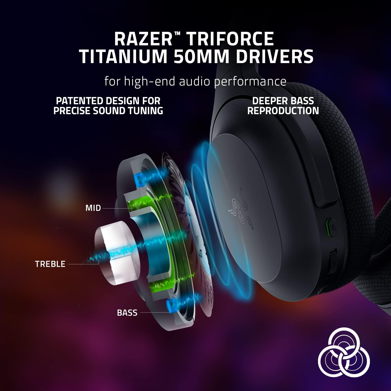 Tai Nghe Razer Barracuda Không Dây | TITANIUM 50MM Driver | Mic Khử Ồn ...