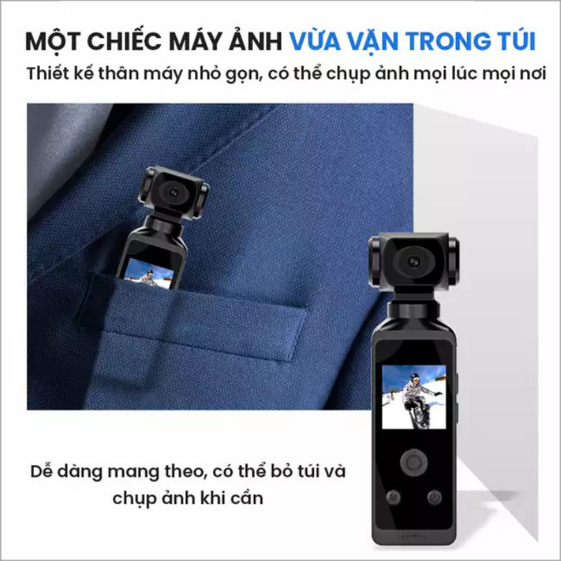 Camera Gopro Pocket mini, Máy quay cầm tay 4K đa chức năng, Máy ảnh ...