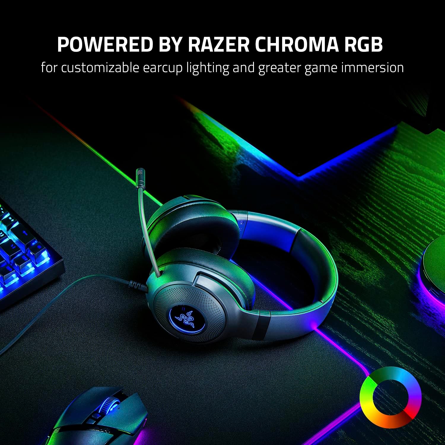 Tai Nghe Gaming Razer Kraken V3 X (2022) | RAZER™ TRIFORCE 40MM | Âm ...
