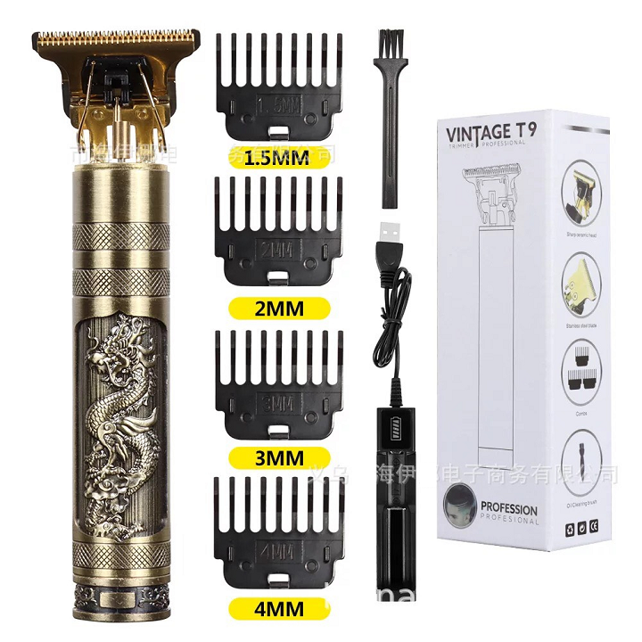 Tông Đơ Cắt Tóc VINTAGE T9 Chấn Viền Pin Sạc Cao Cấp, Tặng Kèm Phụ Kiện – Hàng Chính Hãng ...