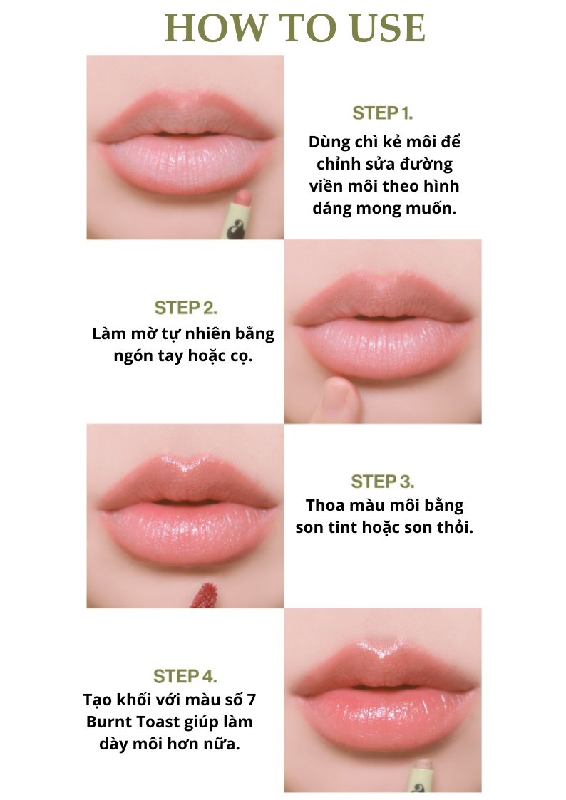 Chì kẻ viền môi UNLEASHIA Oh! Happy Day Lip Pencil 0.8g | Shopee Việt Nam