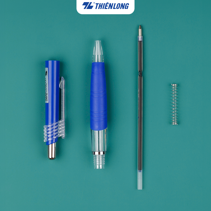 Combo 5/10/20 Bút bi Thiên Long TL-047 0.7mm mực xanh/đỏ/đen thiết kế ...