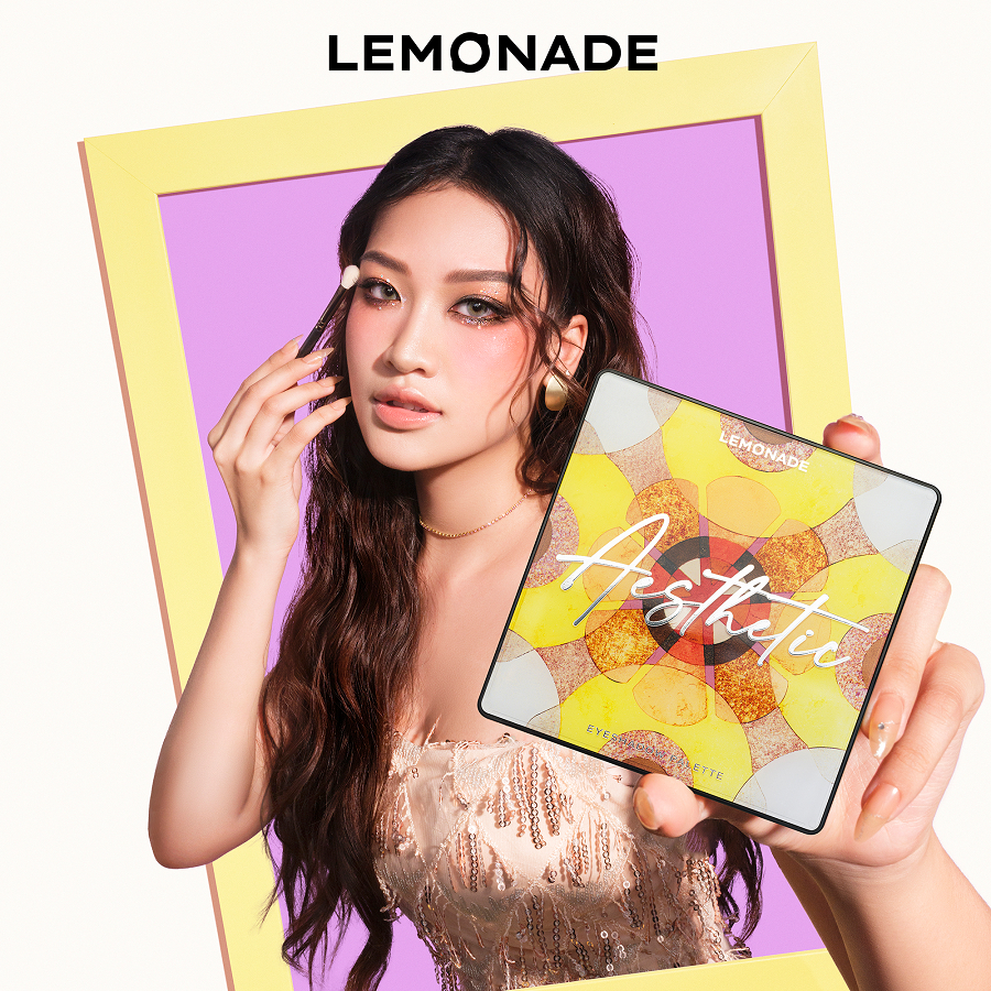 Combo Lemonade Bảng mắt Aesthetic Eyeshadow Palette Ver 2 20.8g và Bút ...