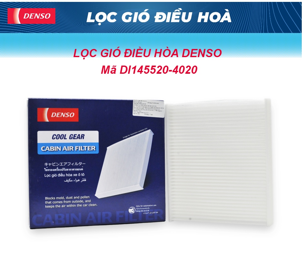 Lọc Gió Điều Hòa DENSO Cool Gear 4020 cho Toyota Fortuner, Innova từ ...