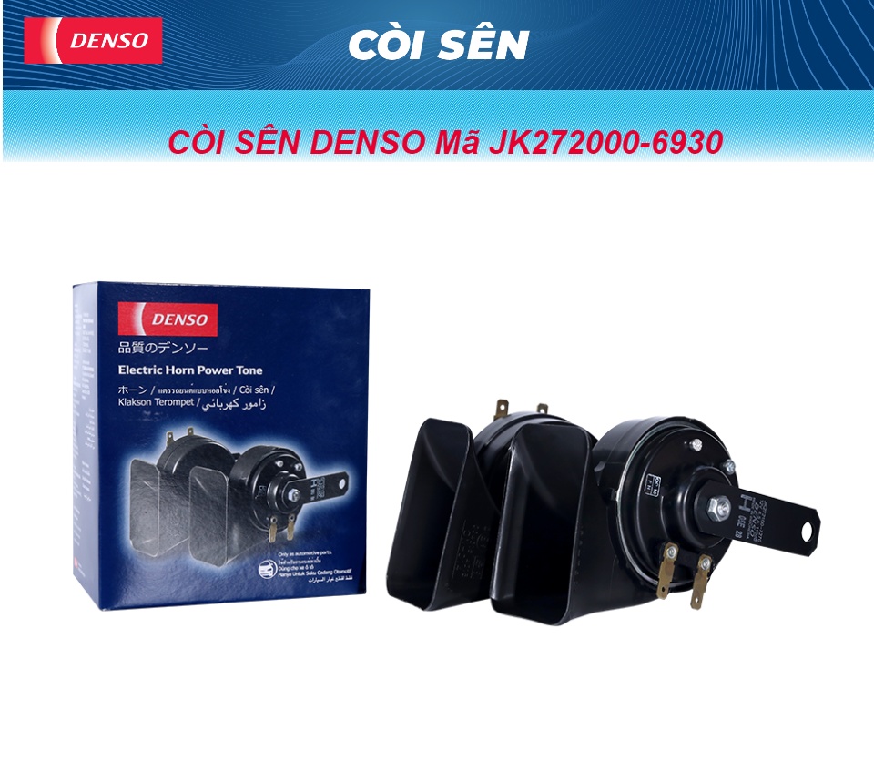 Còi Sên Ô Tô DENSO 6930 Hai Giắc Không Kèm Đồ Gá Phù Hợp Nhiều Dòng Xe ...