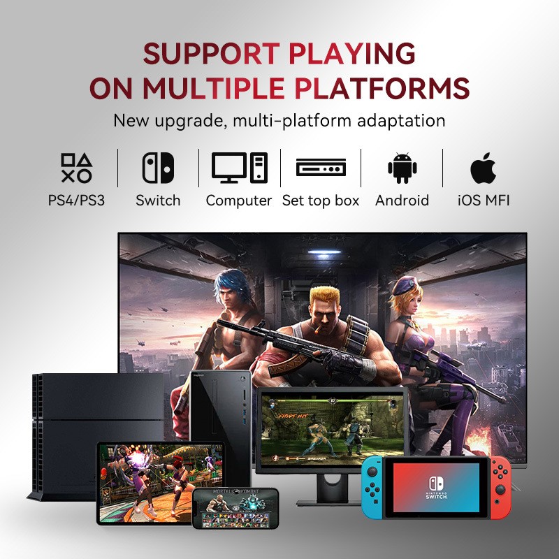 Gamepad Tay Game Arcade Y01 Không dây Bluetooth đa nền tảng cho máy ...