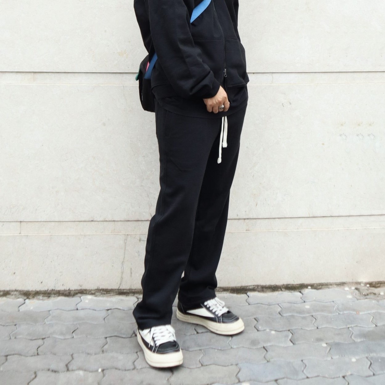 Quần dài sweatpant thun nam nữ ống rộng DATINO cotton nỉ chân cua ống ...