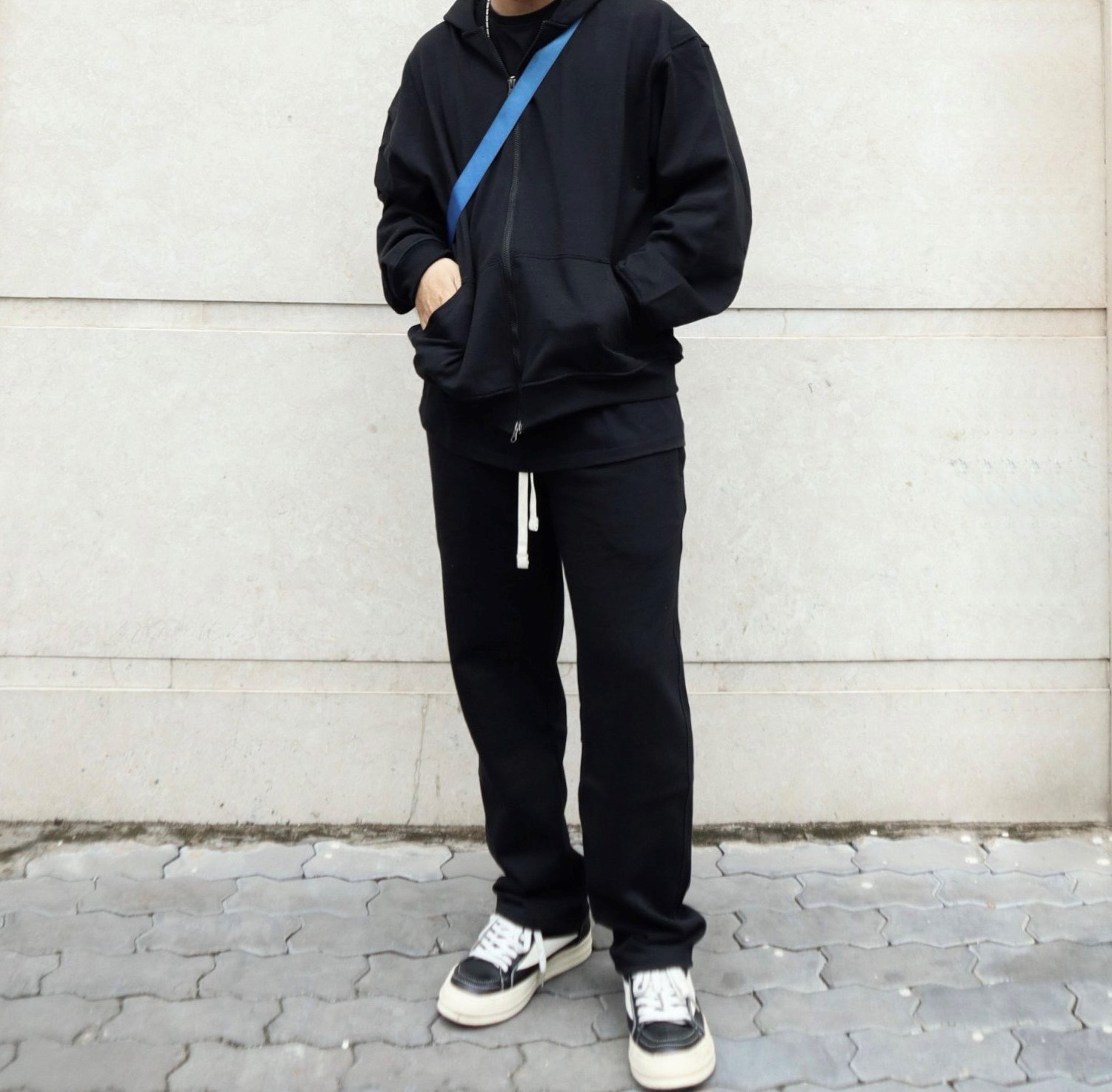 Quần dài sweatpant thun nam nữ ống rộng DATINO cotton nỉ chân cua ống ...