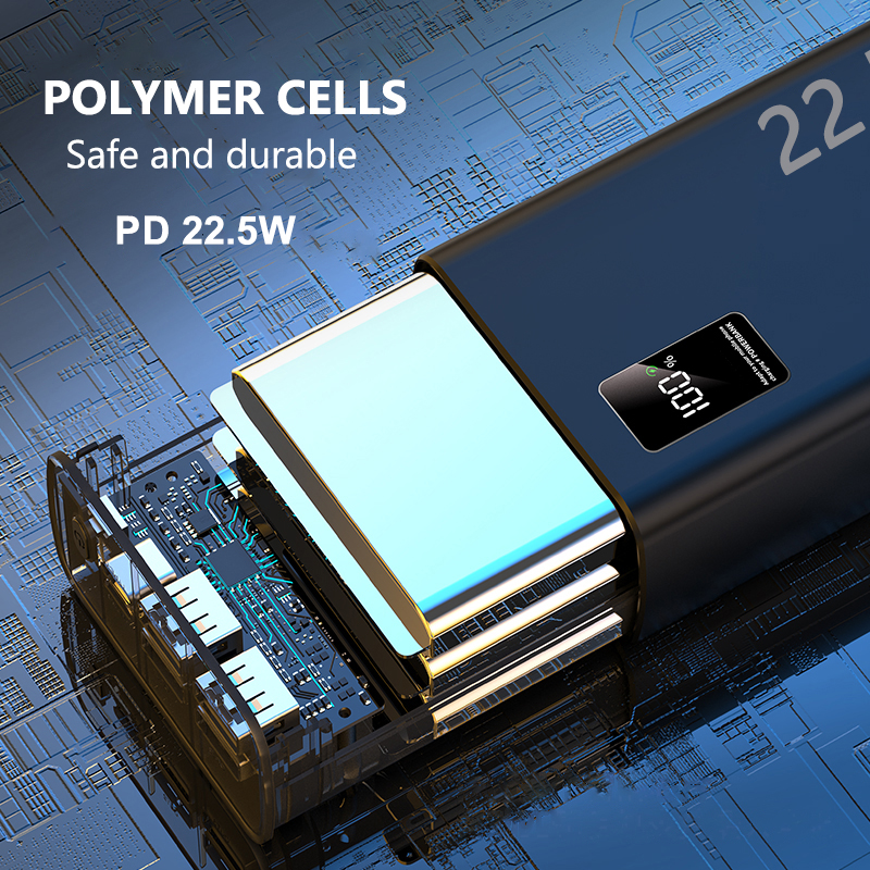 dosen Sạc dự phòng power bank pd22.5w 10000mah 30000mah 50000mah pin dự phòng màn hình led tích ...
