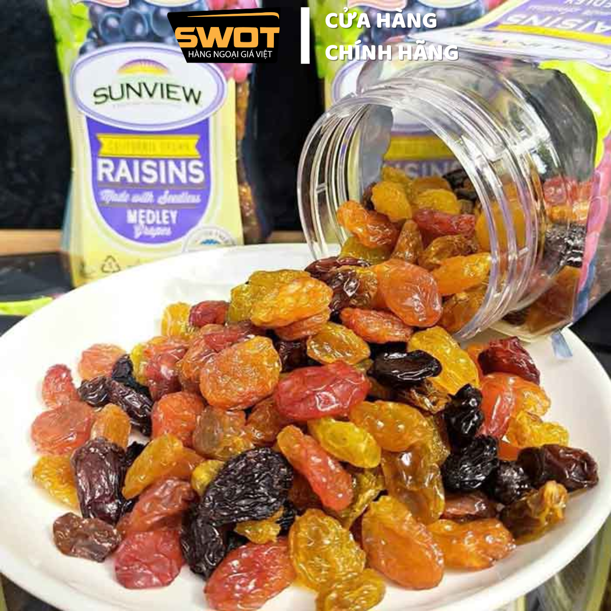 Nho khô Sunview Raisins Mỹ 425g [CHÍNH NGẠCH] Nho thượng hạng thơm ngon ...