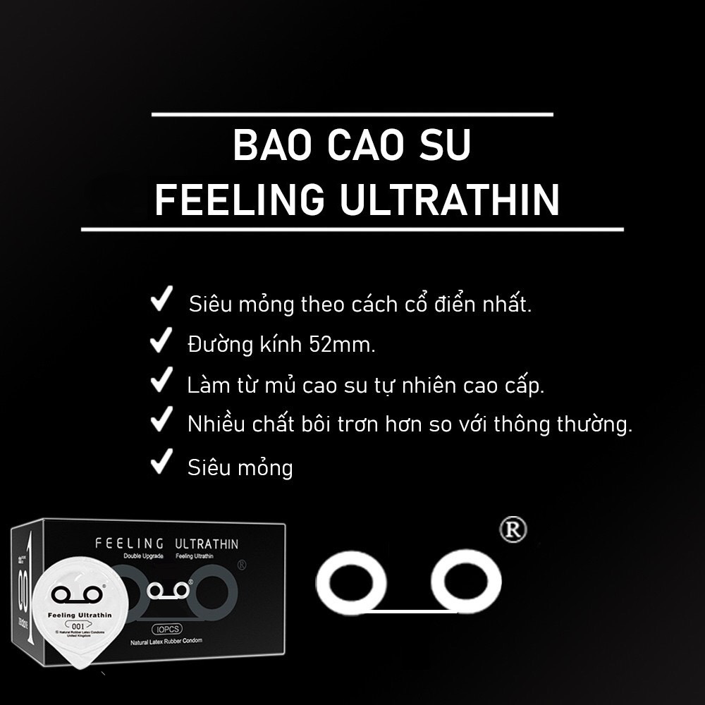 Bao cao su olol 001, [COMBO 2 hộp 20 bao], bcs siêu mỏng, đen nhiều gel ...