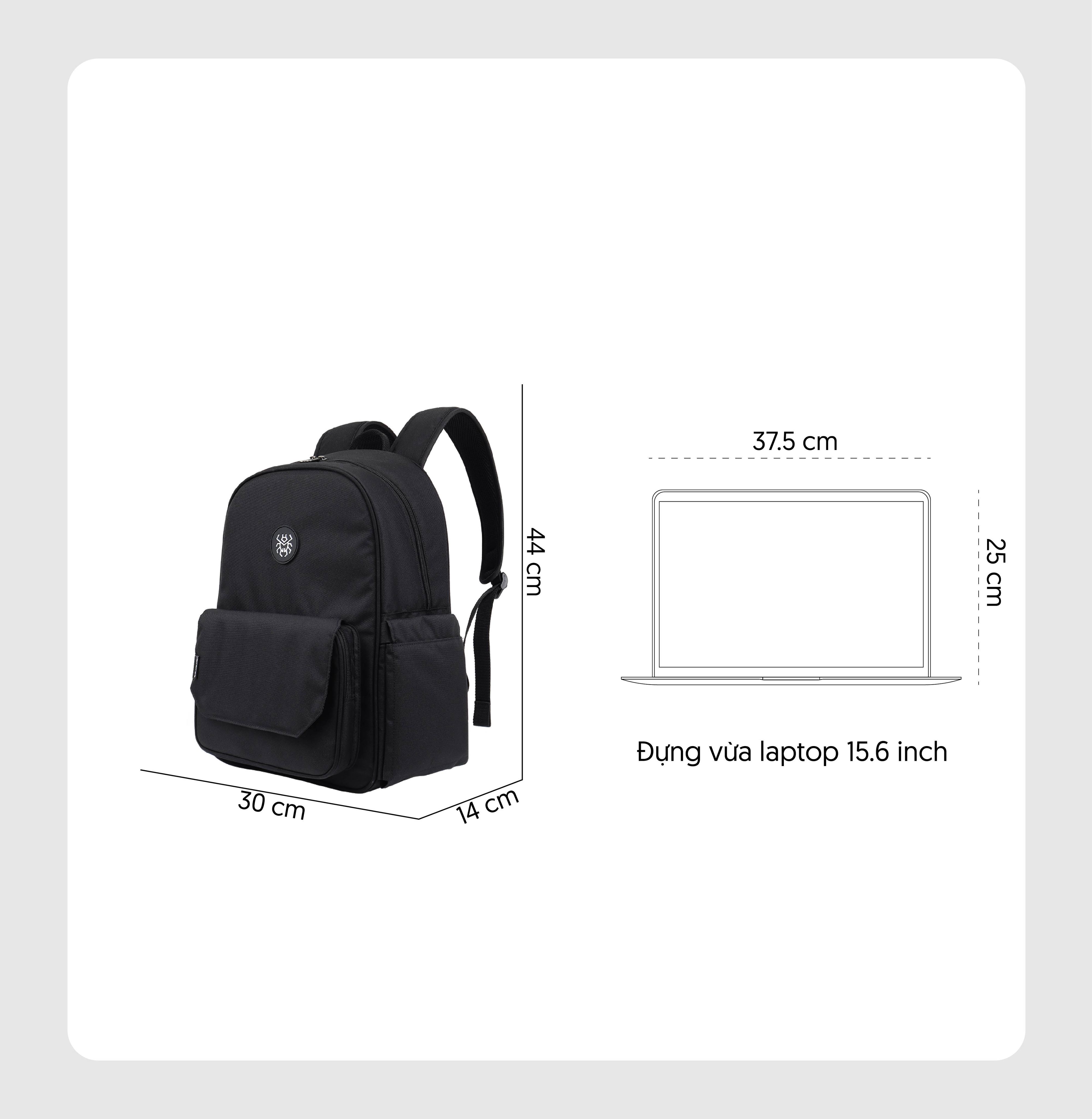 Balo Đi Học Nam Nữ SCARAB DAYPACK BACKPACK Form Chắc Chắn Dày Dặn Đựng ...