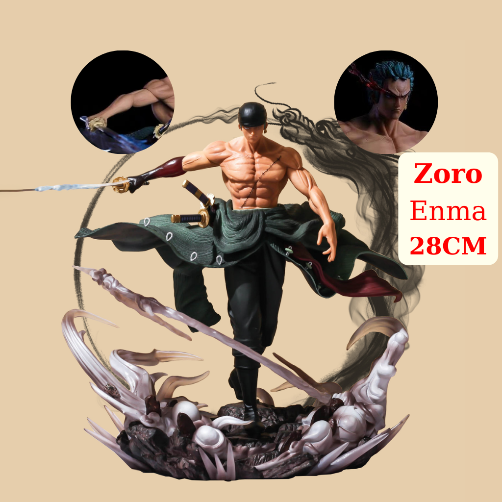Mô Hình Zoro Sử Dụng Enma Siêu Ngầu 28cm 2 Đầu 2 Tay Mô Hình One Piece ...