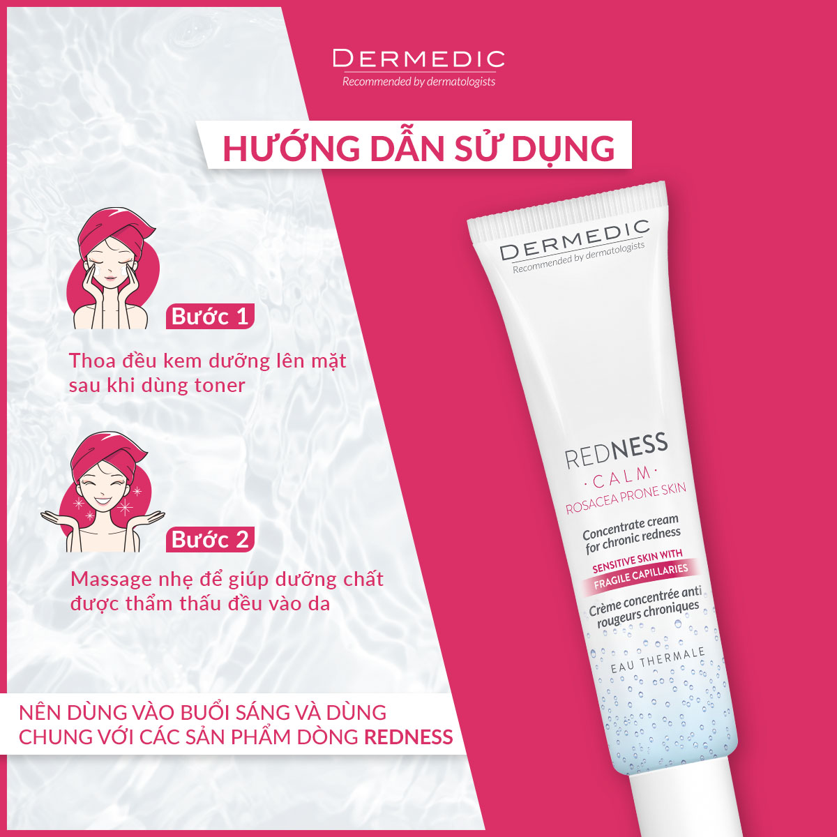 Kem dưỡng Dermedic phục hồi da mỏng yếu nhạy cảm Redness Concentrate ...