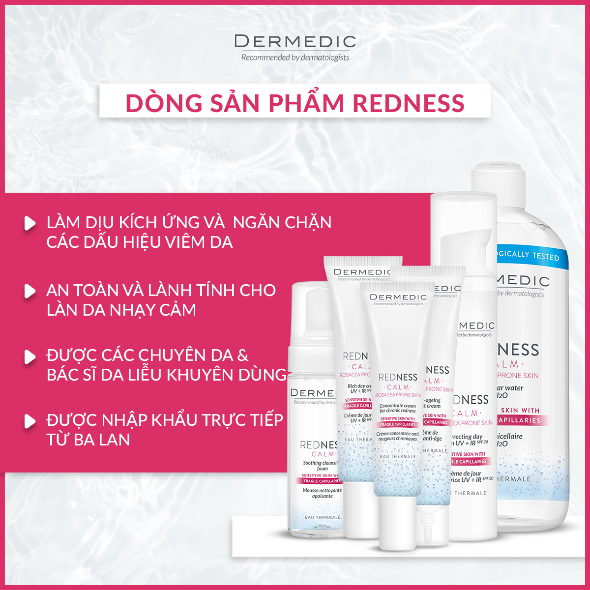 Kem dưỡng Dermedic phục hồi da mỏng yếu nhạy cảm Redness Concentrate ...