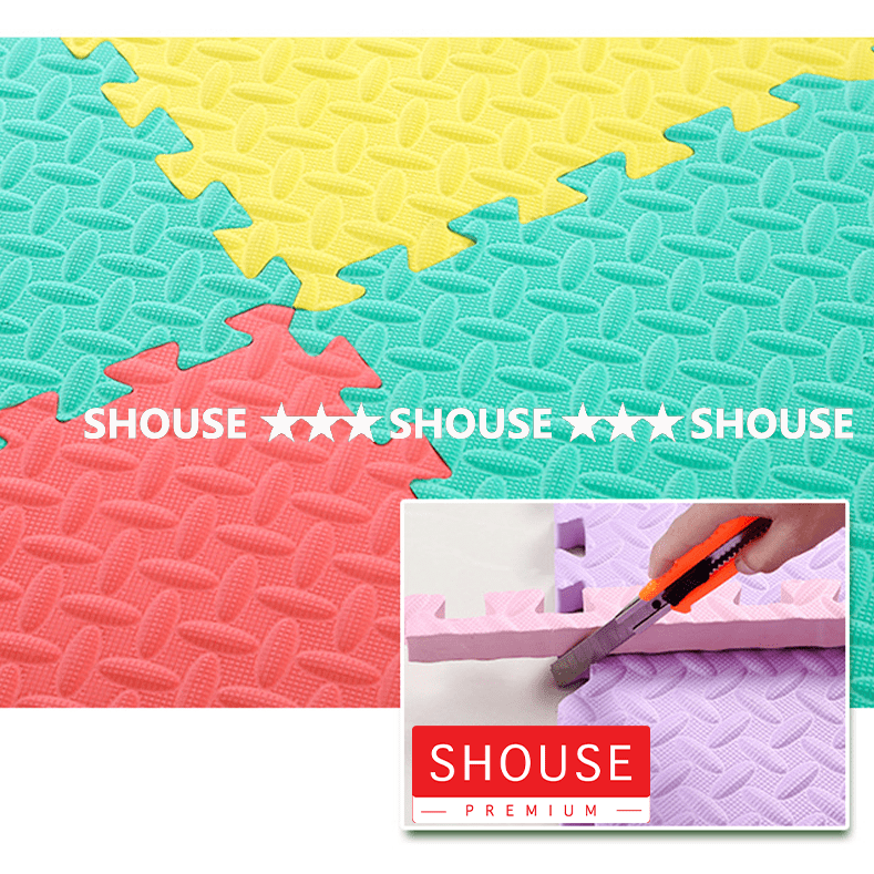 Thảm Xốp Ghép lót sàn 60x60 cm miếng dày 1cm tấm trải sàn vân gỗ gấp gọn xpe | Shopee Việt Nam