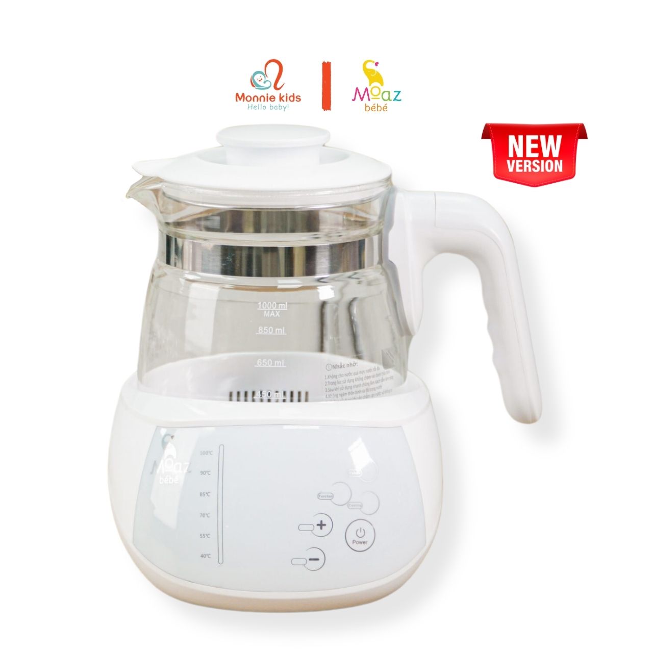 Bình đun nước siêu tốc Moaz Bebe MB002 hạ nhiệt nhanh giữ nhiệt 48 ...