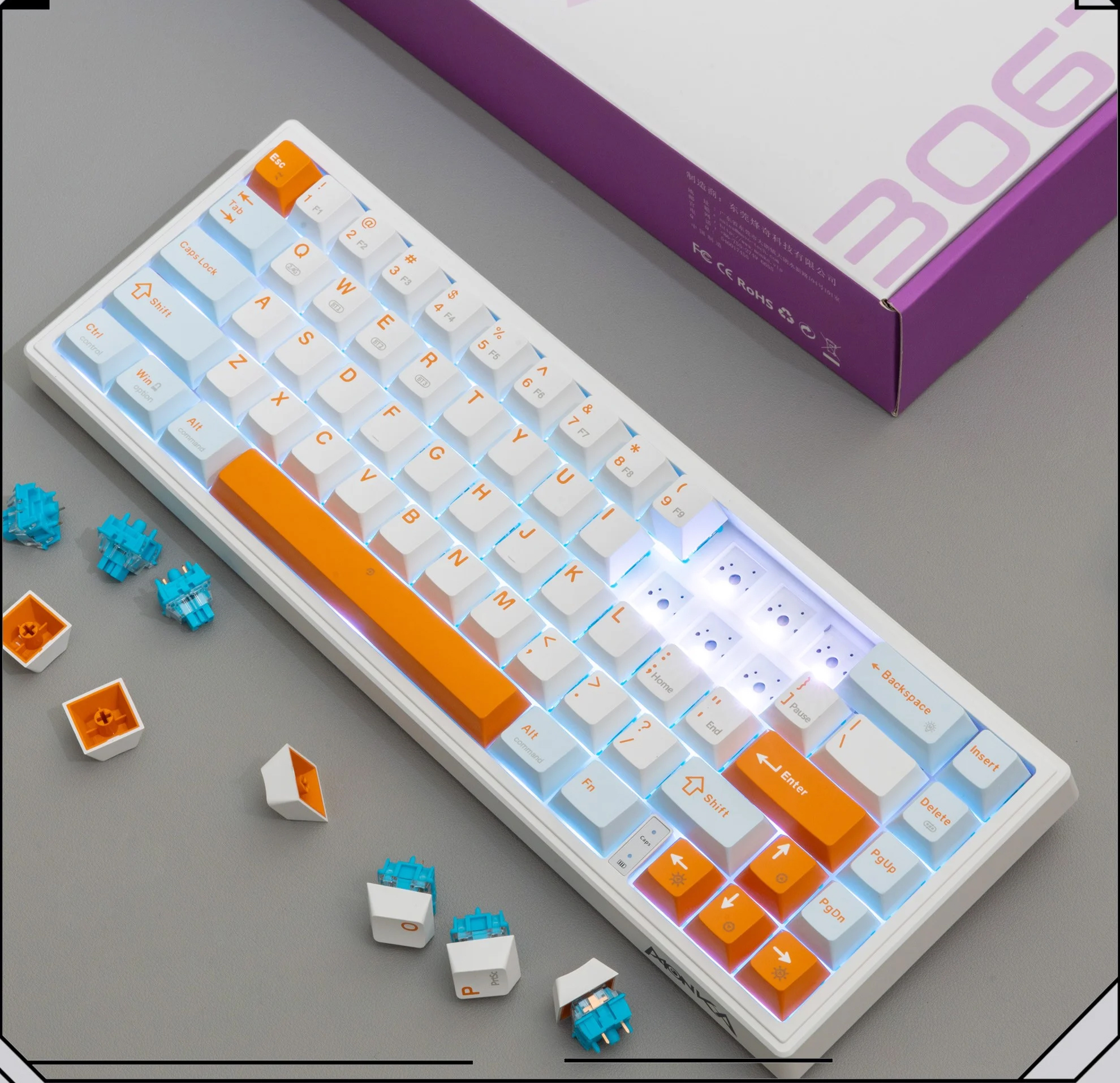 Bàn Phím Cơ Không Dây MONKA 3067 Pro V2 - Có Hotswap 5 Pin - Mạch xuôi ...