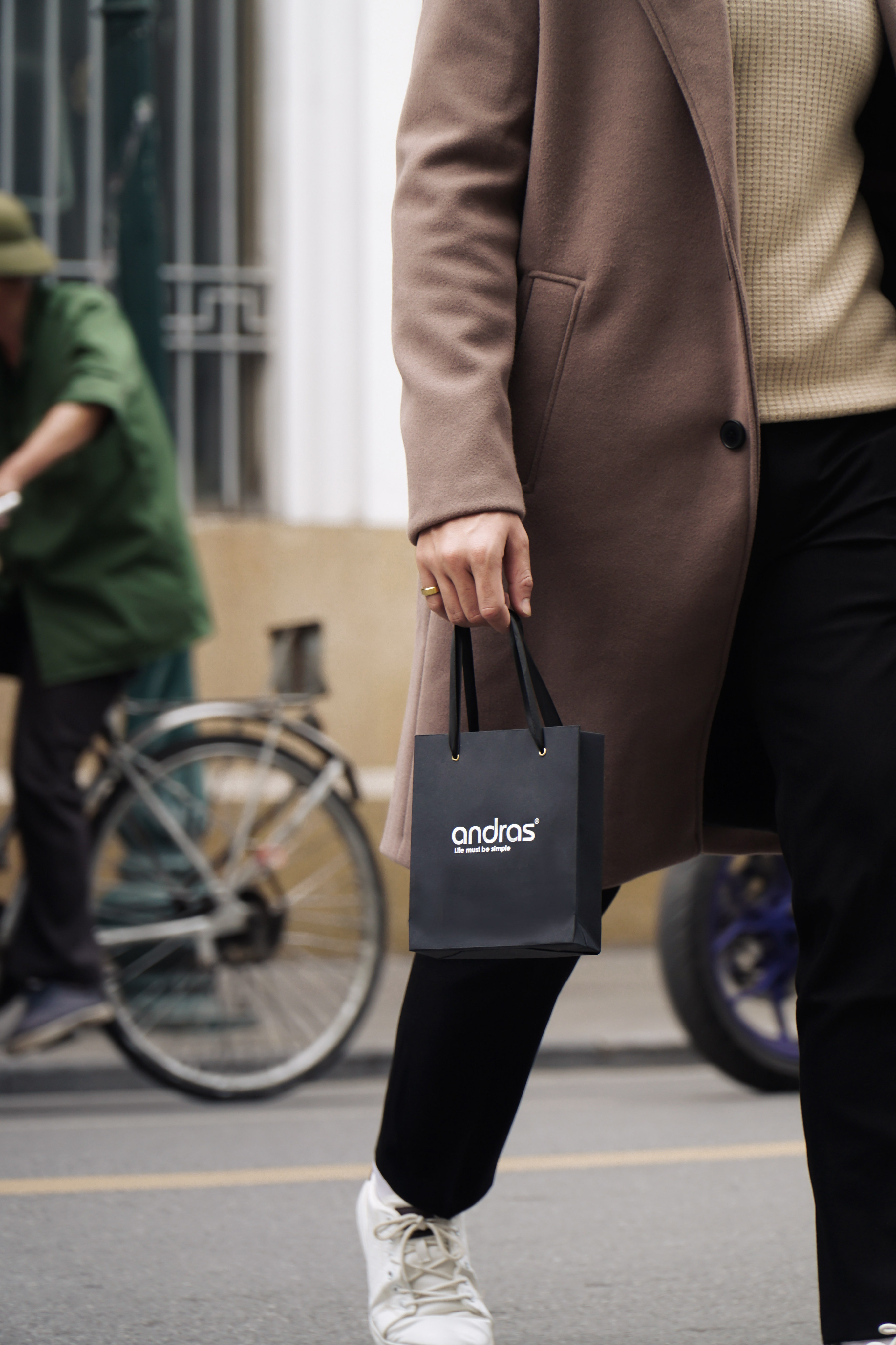 [Có Khắc Tên] Ví nam da thật Saffiano gập đôi mini nhỏ gọn cao cấp ...