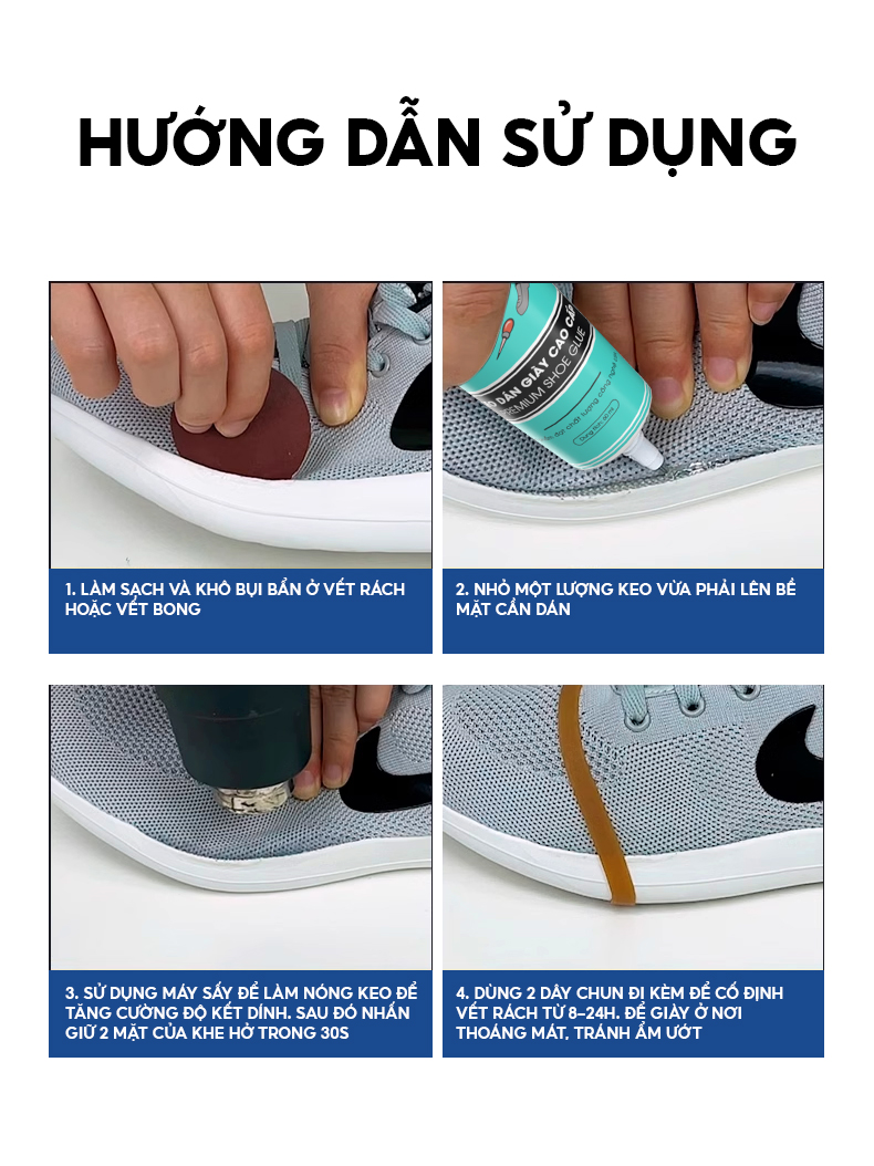Keo dán giày dép trong suốt siêu dính, keo dán giày thể thao dùng nhiệt ...