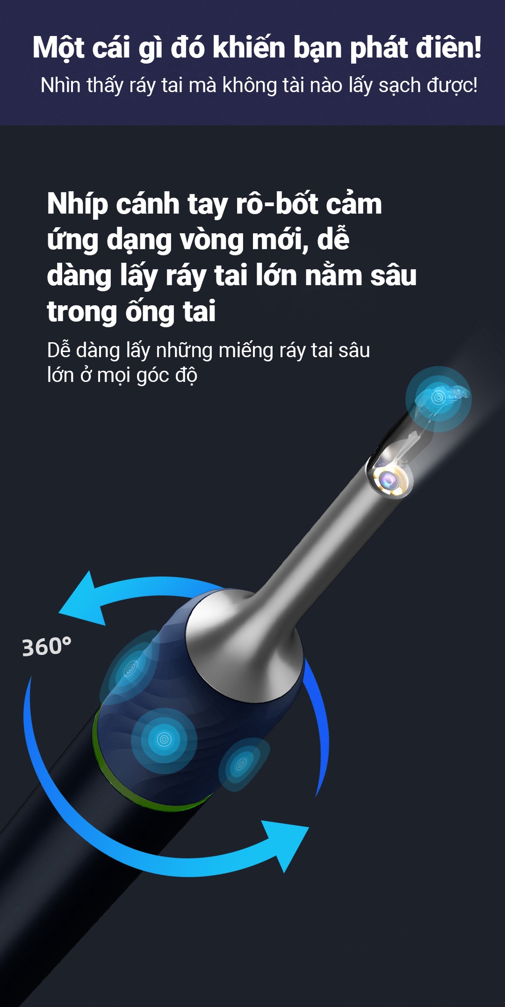 Dụng Cụ Lấy Ráy Tai Camera Bebird Note 5/Note 5 Pro Soi Tai Kẹp Lấy Ráy ...