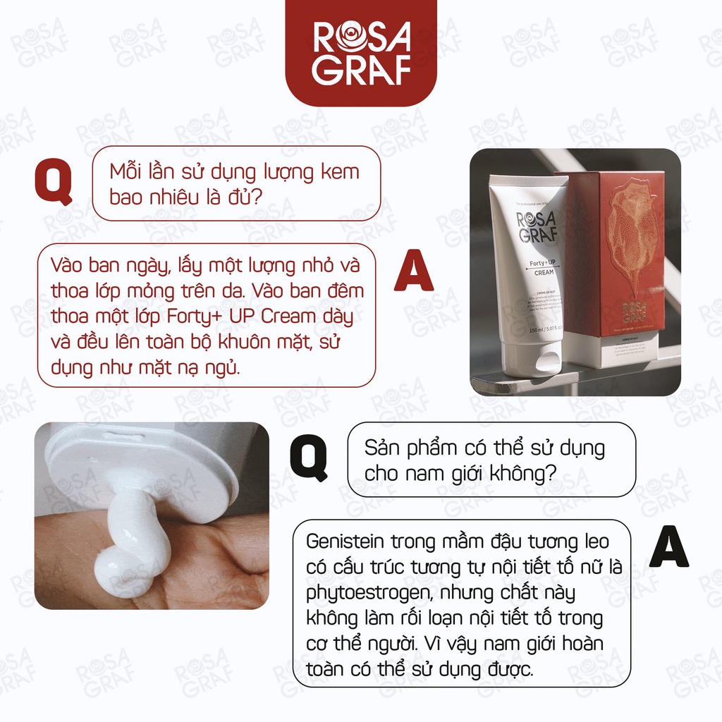 (R01) Kem Dưỡng Be'Balance ROSA GRAF FORTY UP CREAM Cao Cấp Chống Lão ...