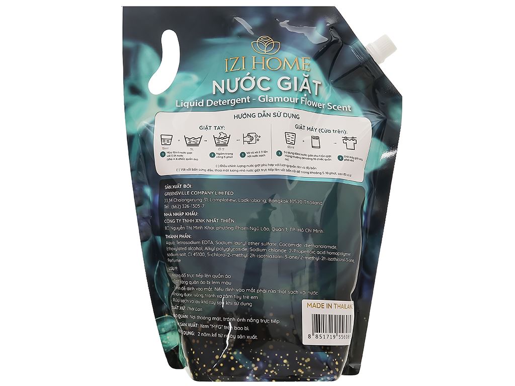 Nước Giặt / Nước Xả Vải IZI HOME Hương Hoa Dịu Nhẹ Túi 2.4kg | Shopee Việt Nam