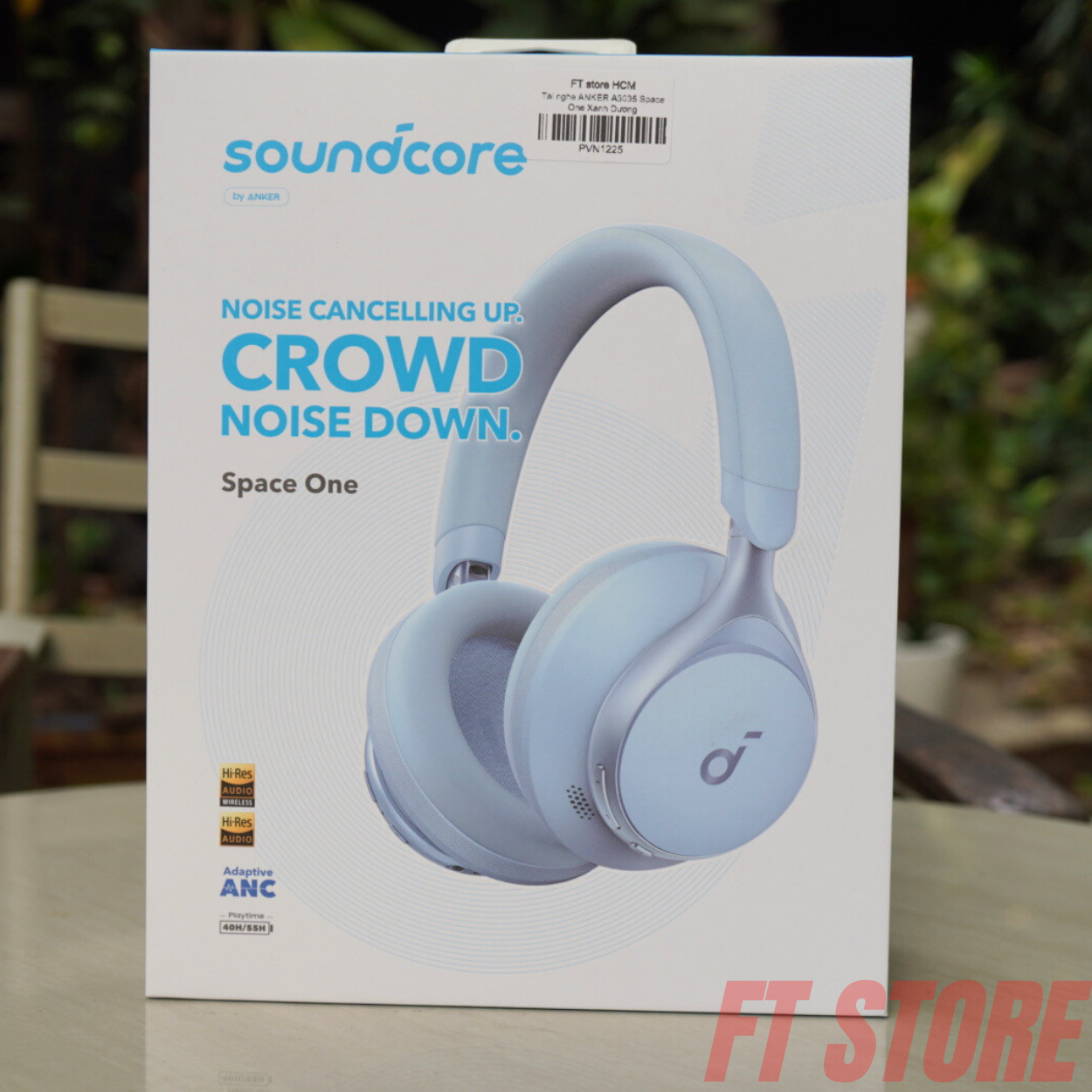 Tai nghe bluetooth Anker Soundcore Space One ANC A3035 Q30 BT 5.3, pin 55h, Hi-res, LDAC, chống ...