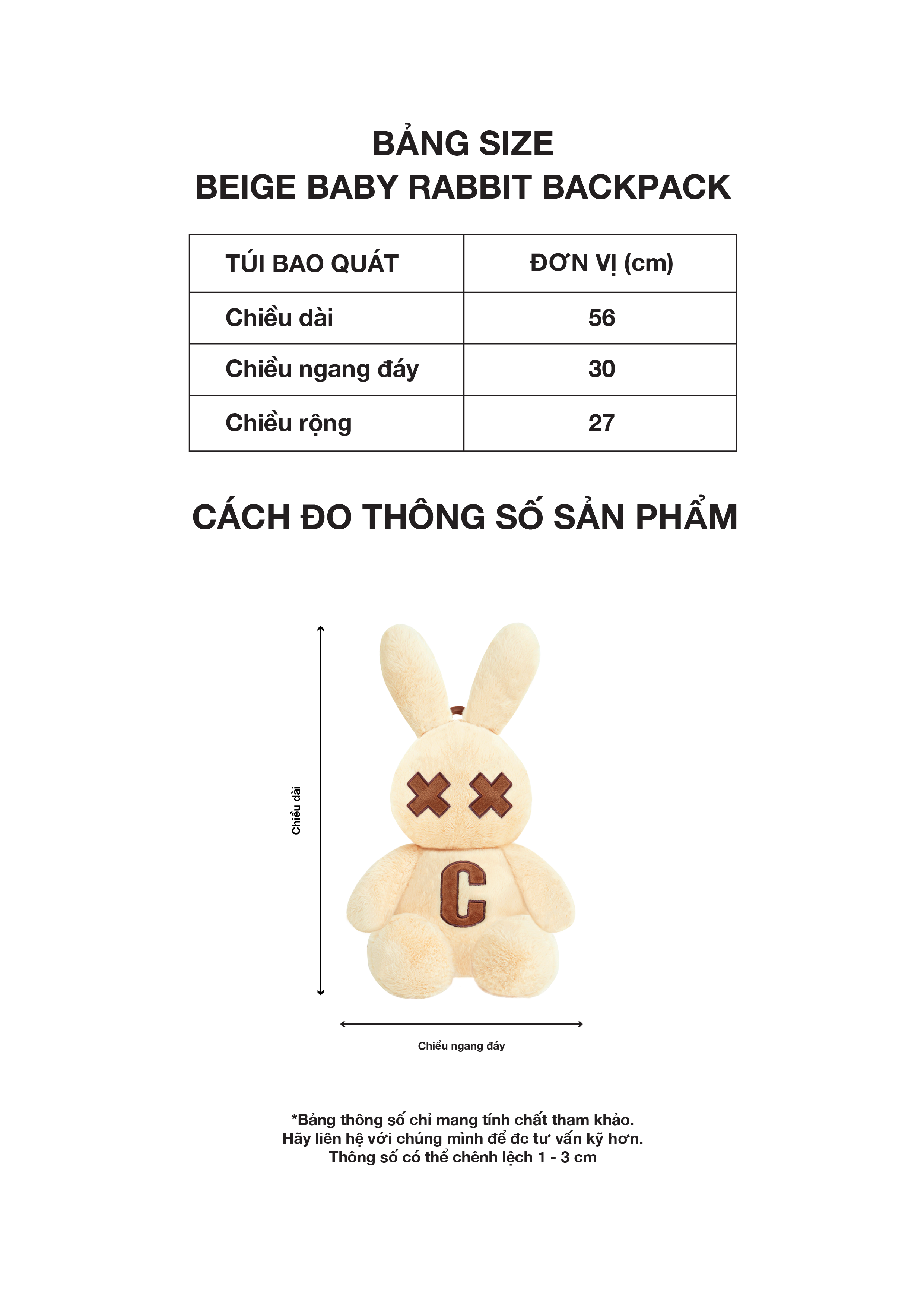 Balo Bad Rabbit -BEGIE BABY RABBIT BACKPACK- Local Brand Chính Hãng ...