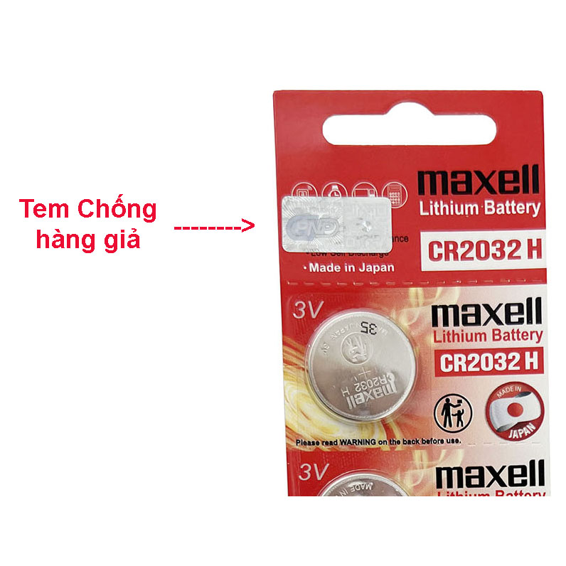 Pin CMOS Maxell CR2032 - 2032 Lithium 3v - Hàng Chính Hãng | Shopee ...