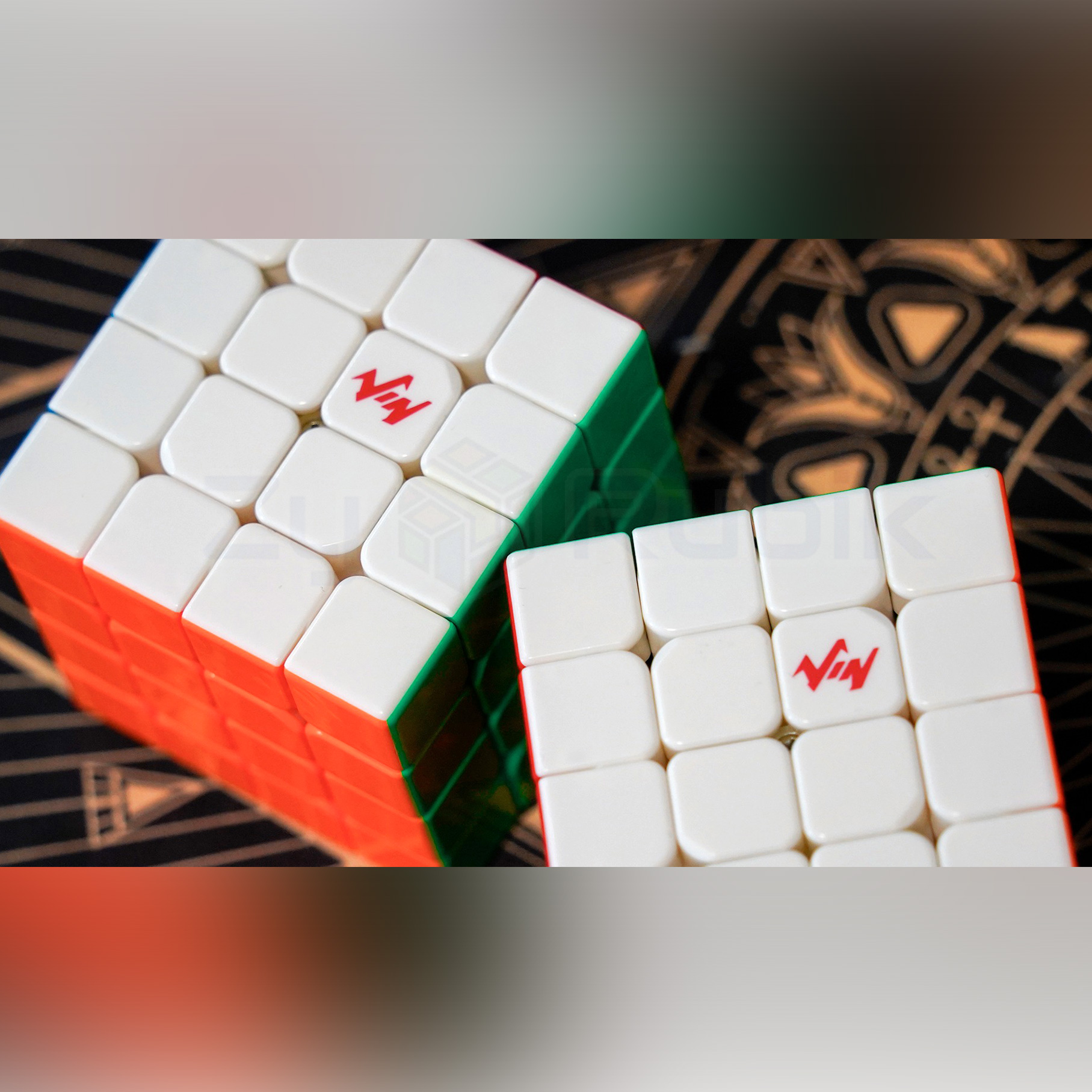 Rubik 4x4 Vin Cube 2 Phiên Bản Glossy/ UV Coated Version Stickerless ...