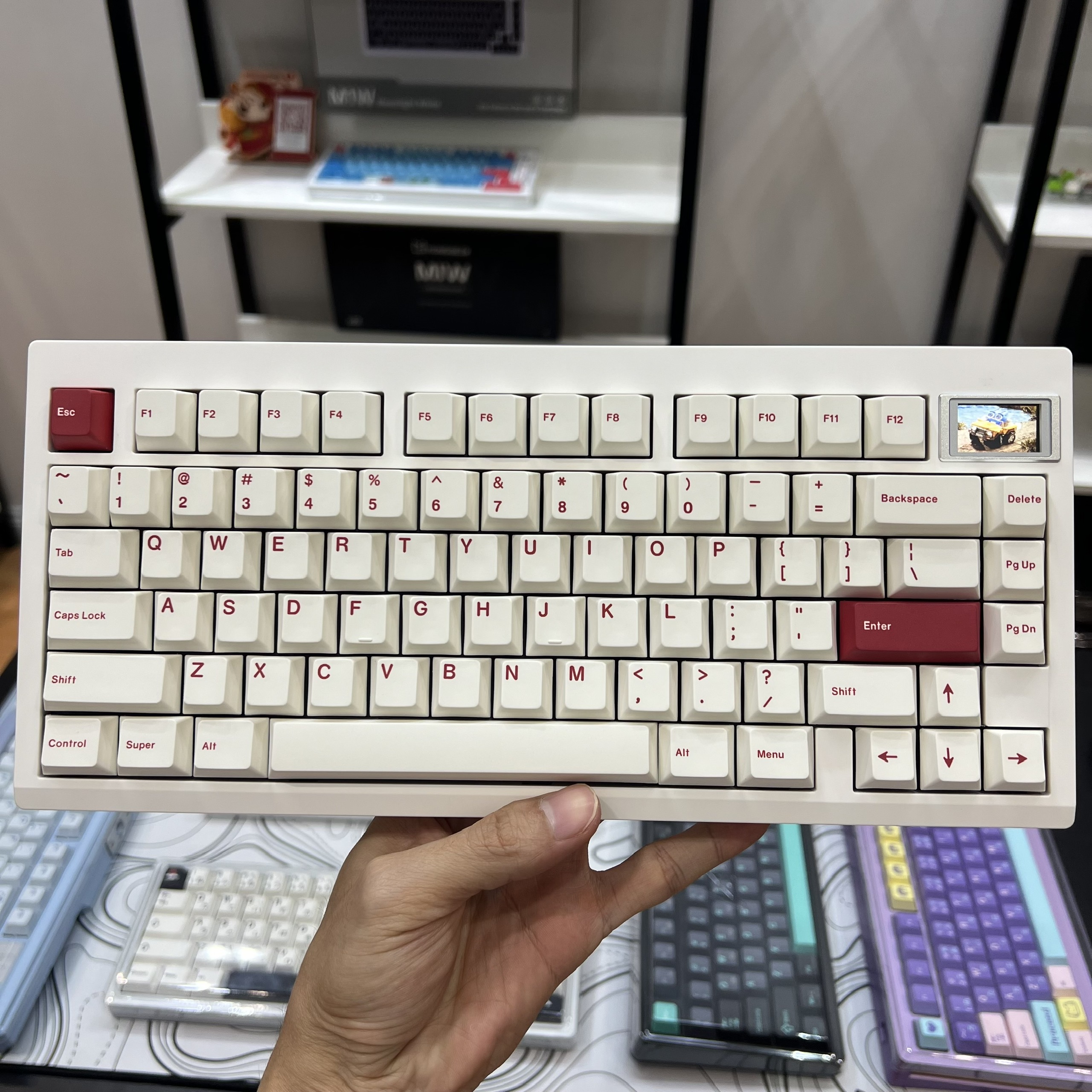 Bàn phím cơ tuỳ chỉnh KIT GMK81 - ZOUYA mới 3 chế độ kết nối, màn hình ...