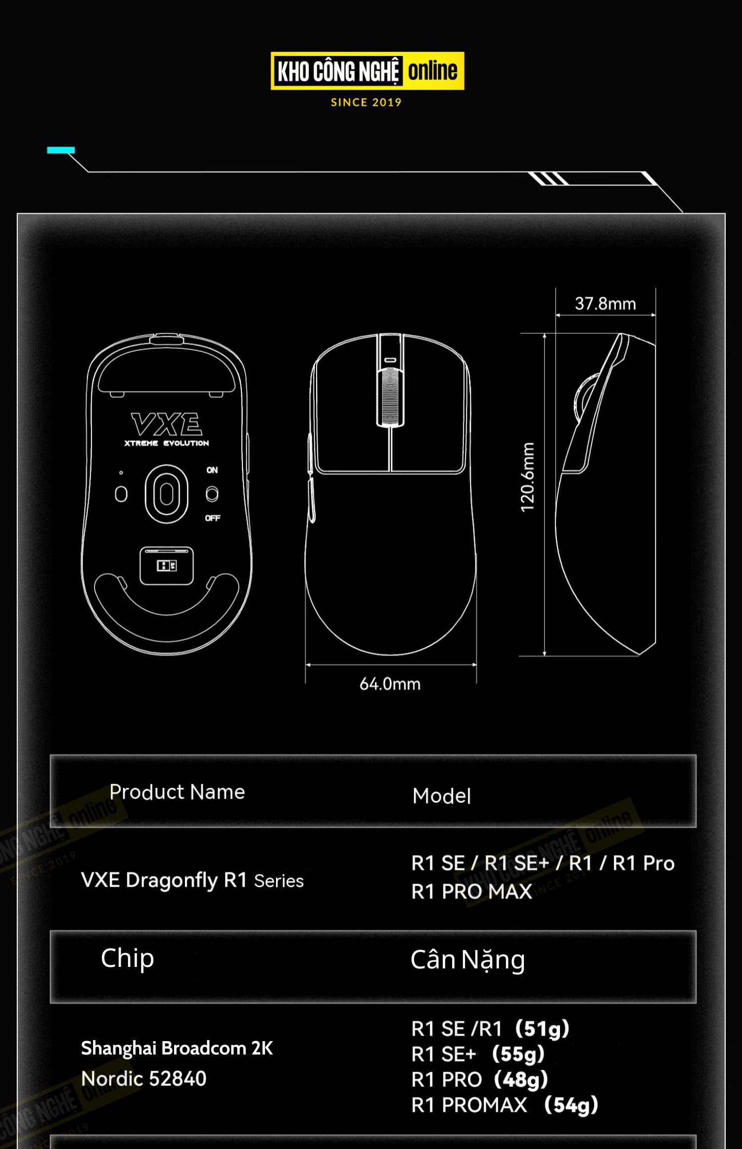 Chuột không dây VXE R1 SE / R1 PRO MAX | Shopee Việt Nam