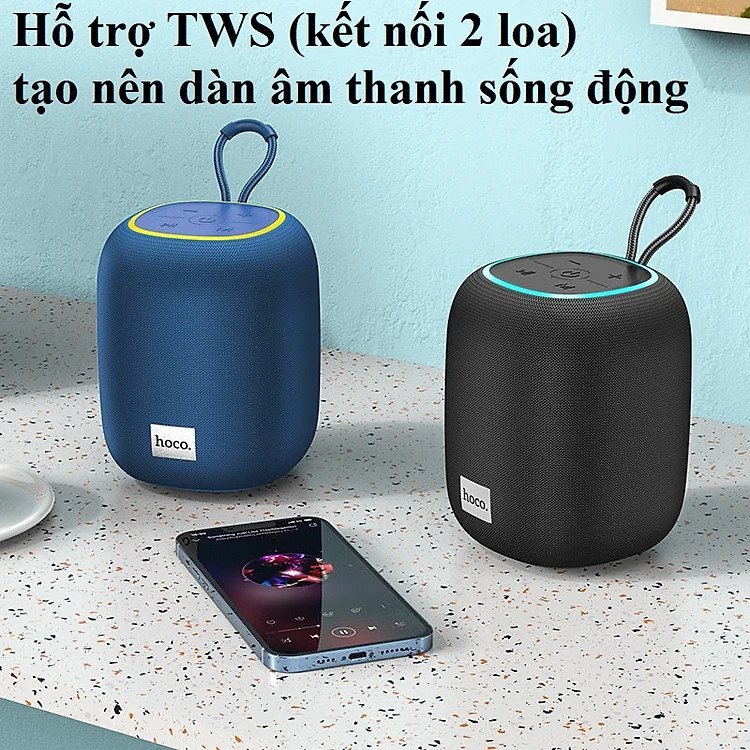 Loa bluetooth Hoco HC14, loa để bàn hỗ trợ khe cắm usb, thẻ nhớ, 5h nghe nhạc, âm thanh sống ...