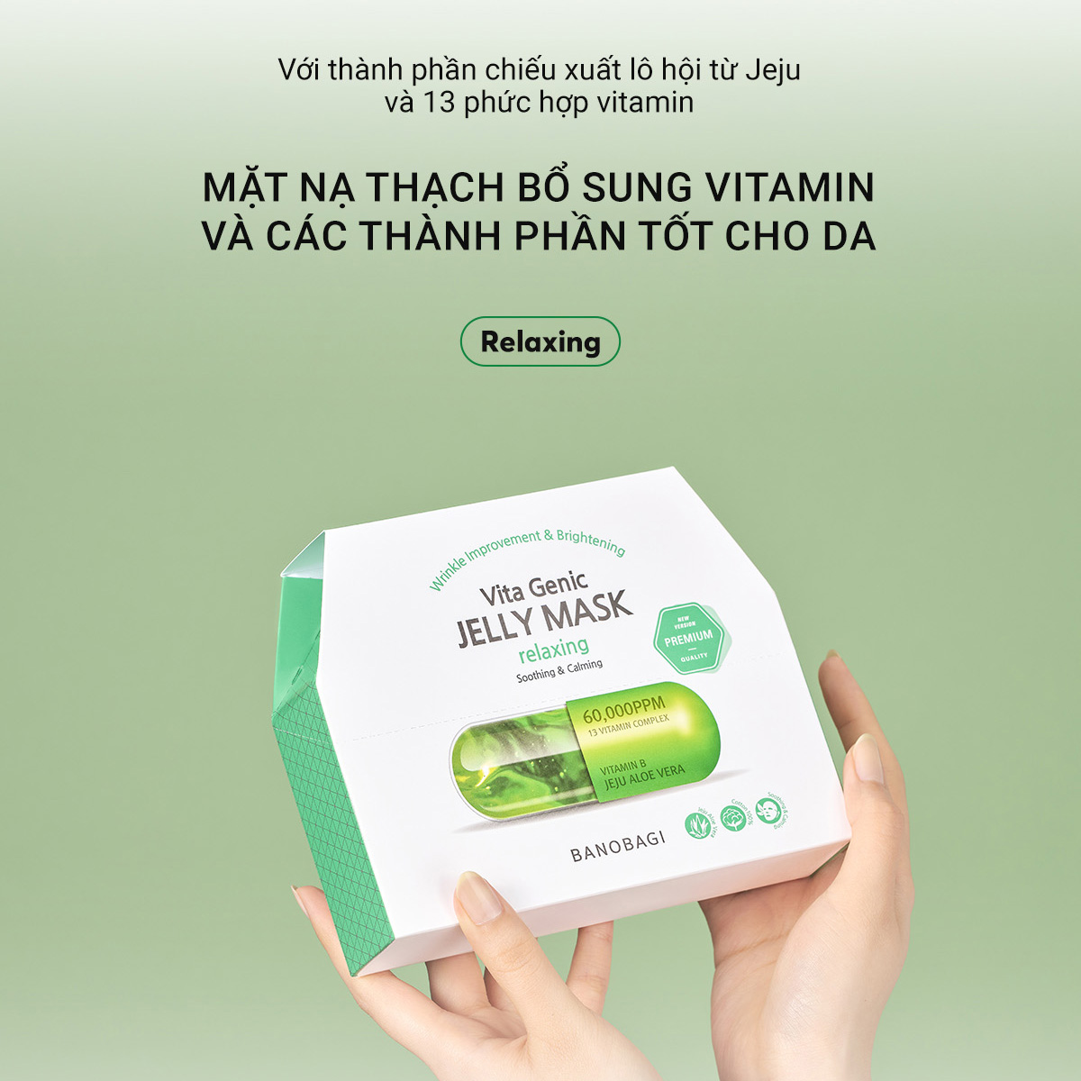Mặt Nạ BANOBAGI Vita Genic Jelly Mask Relaxing Bổ Sung Vitamin B Dành ...