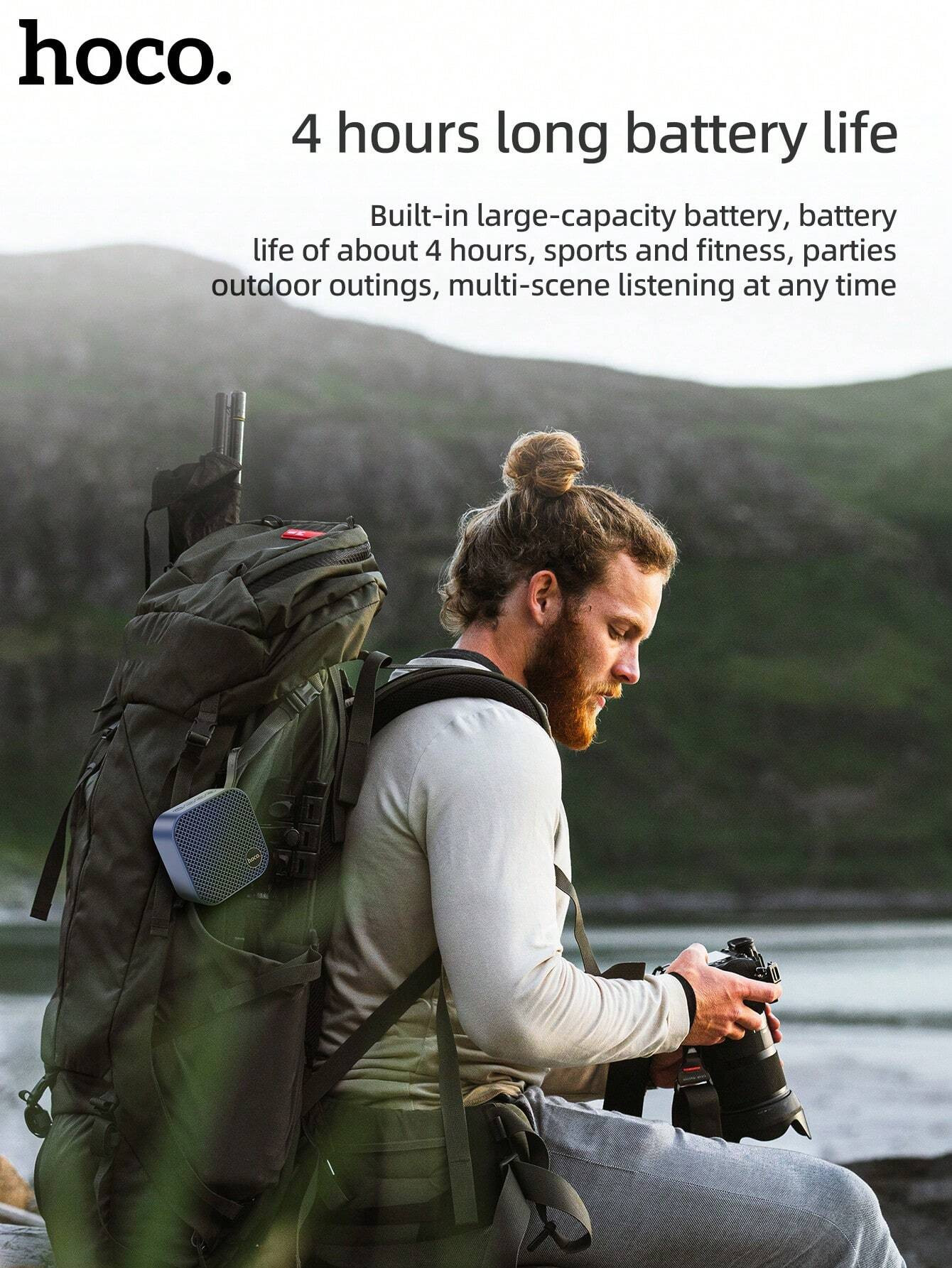 Loa bluetooth Hoco HC22, loa nghe nhạc mini để bàn hỗ trợ khe cắm thẻ ...