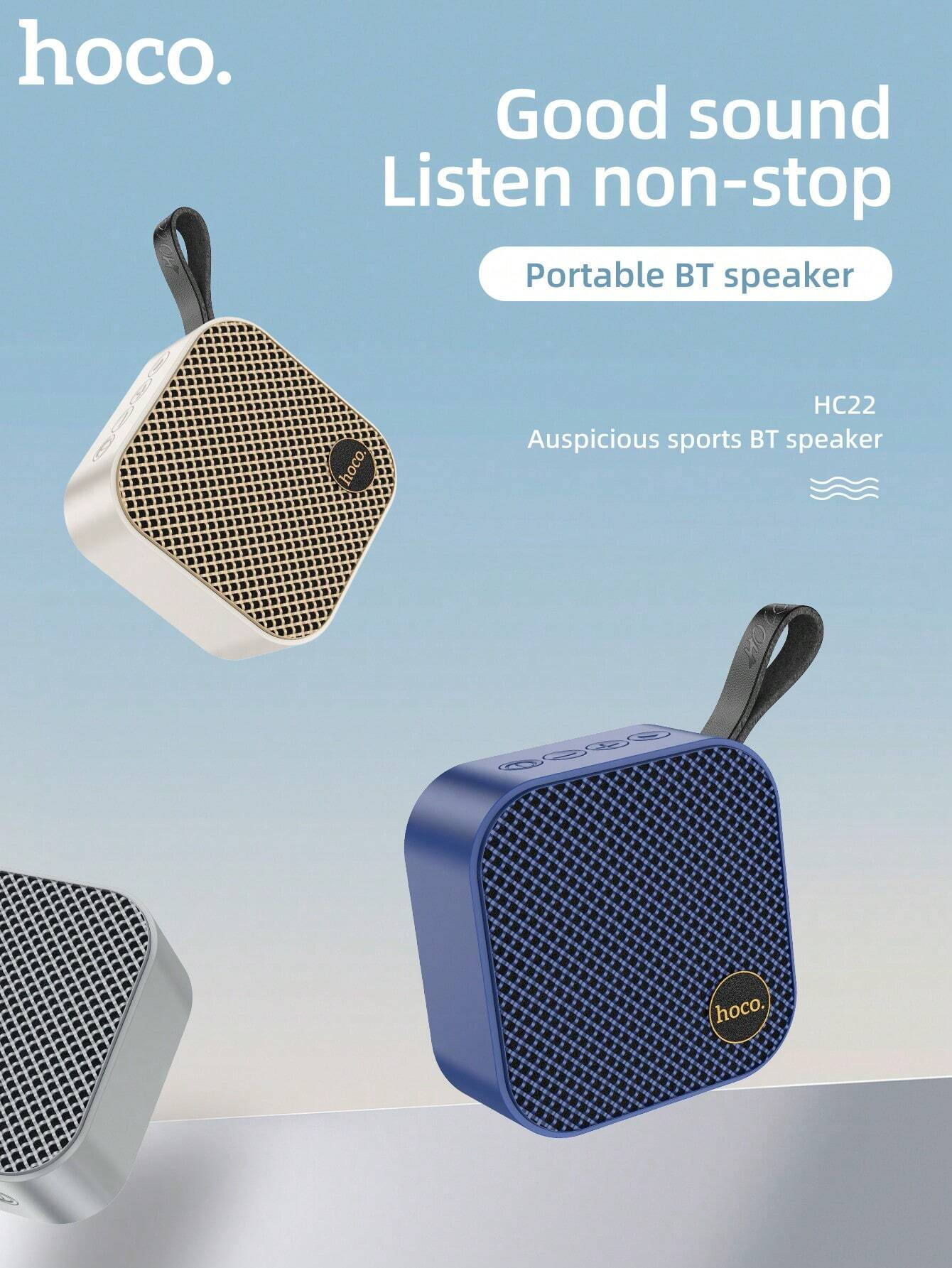 Loa bluetooth Hoco HC22, loa nghe nhạc mini để bàn hỗ trợ khe cắm thẻ ...