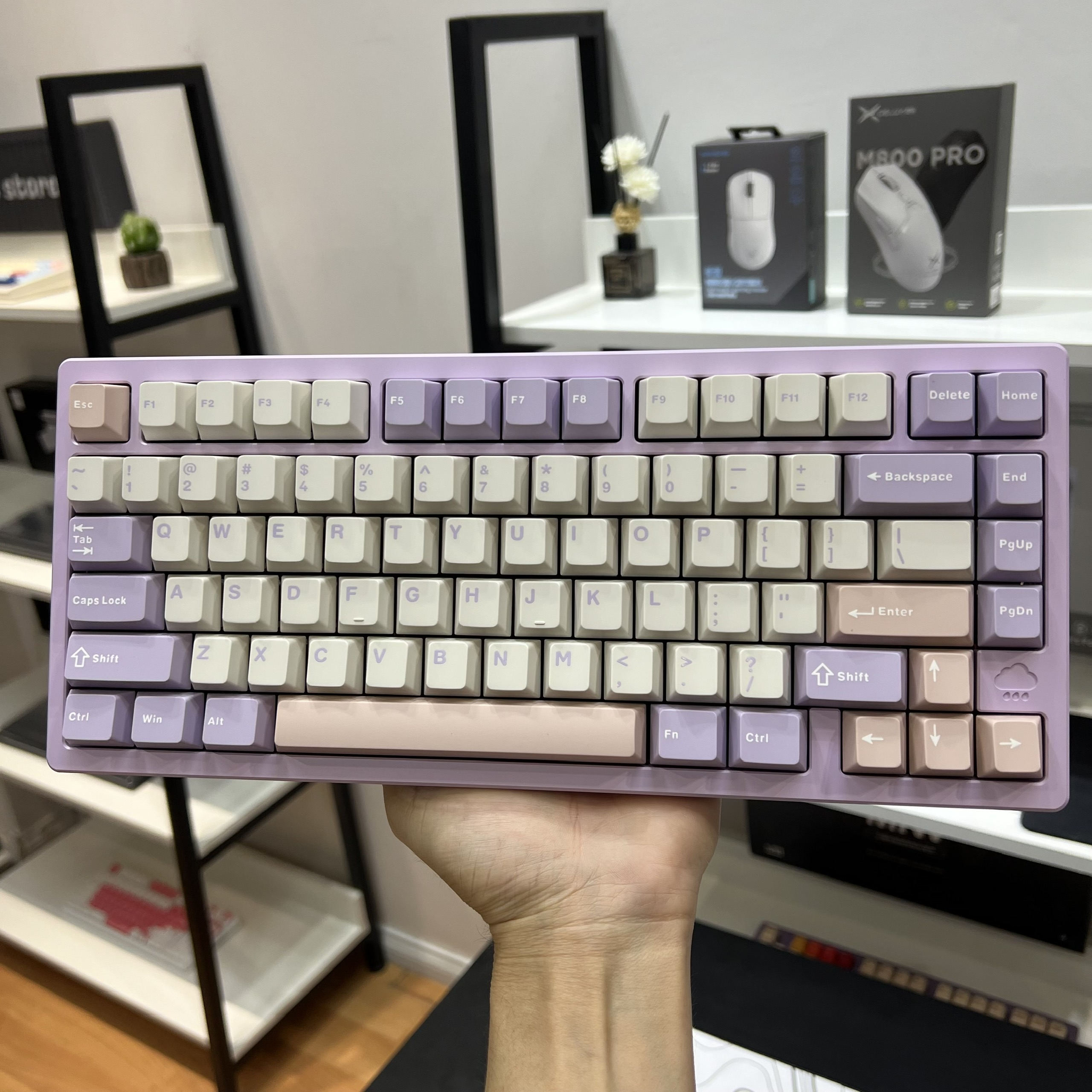 [Chính hãng] Rainy 75 - Bàn phím cơ custom full nhôm CNC, 3 mode, tạ ...