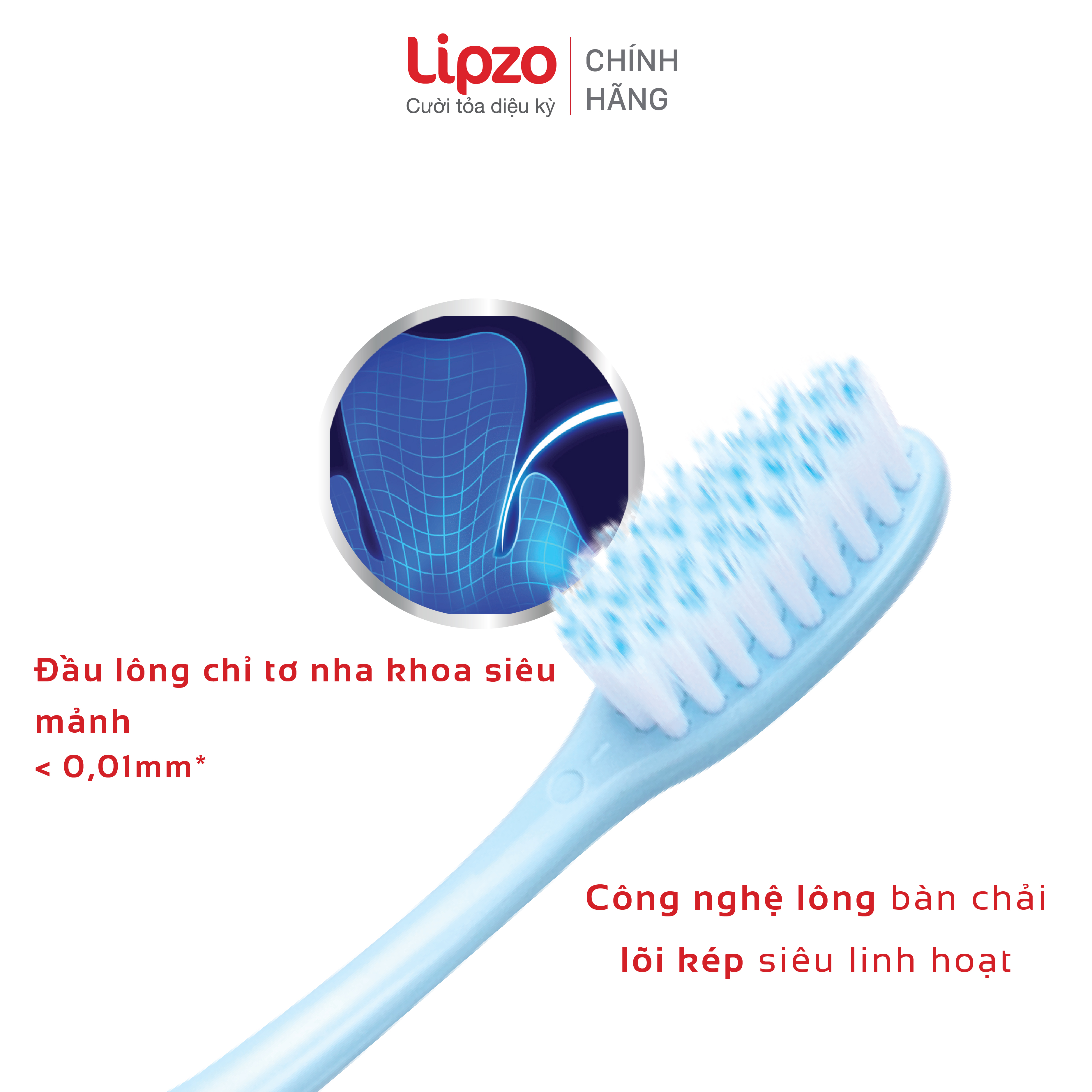Bàn Chải Đánh Răng Lipzo Flex Khay Màu Pastel Công Nghệ Lông Bàn Chải ...