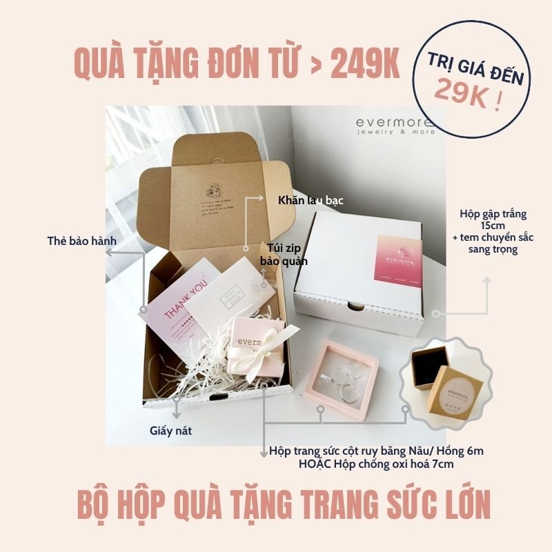 Nhẫn bạc mix đơn giản EVERMORE, nhẫn bạc mix 2 vòng thanh lịch, minimalism - N032 | Shopee Việt Nam