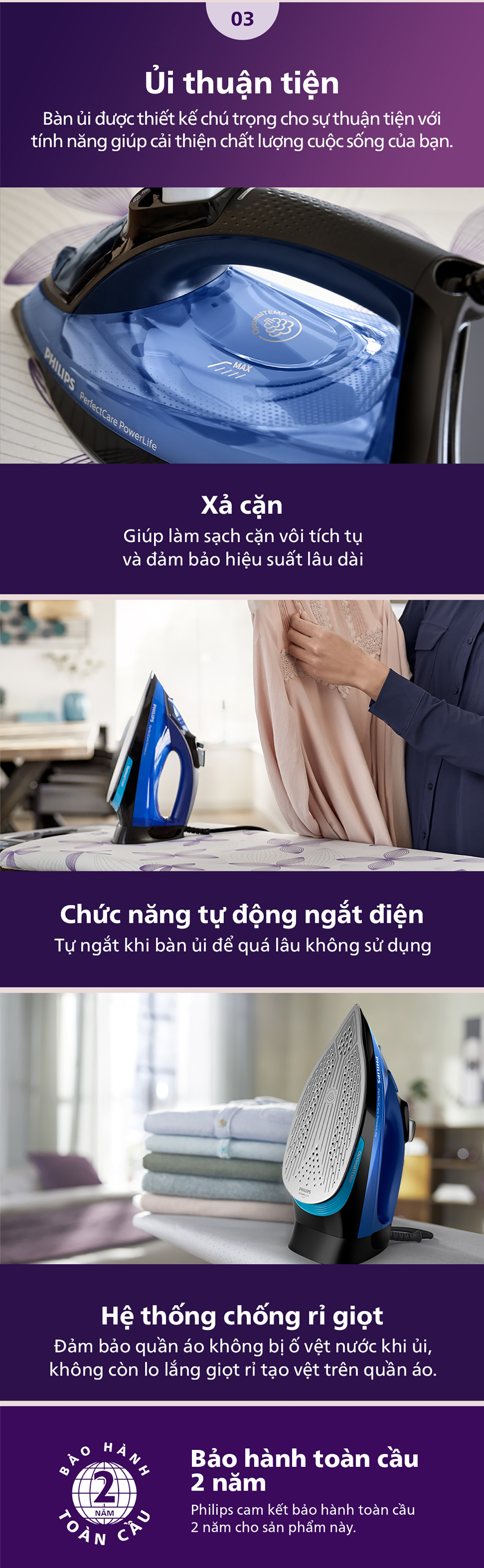 Bàn Ủi Hơi Nước Nằm Philips GC3920/20 2500W - Hàng Chính Hãng | Shopee ...