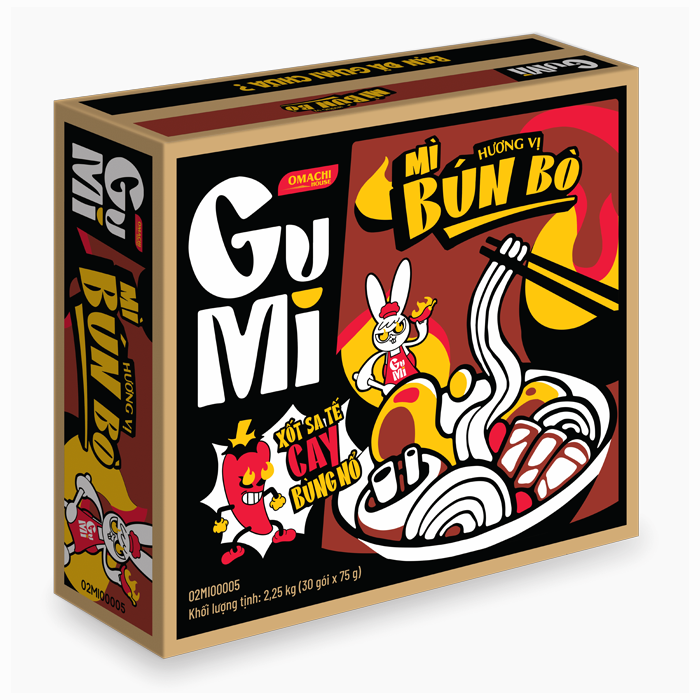 Mì Gumi Hương Vị Bún Bò - Thùng 30 Gói x 75gr | Shopee Việt Nam